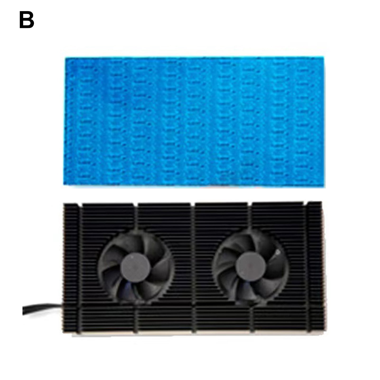 GK6 Graphics Card Radiator 4Pin Dual Fan Aluminum Alloy GPU Backplate ...