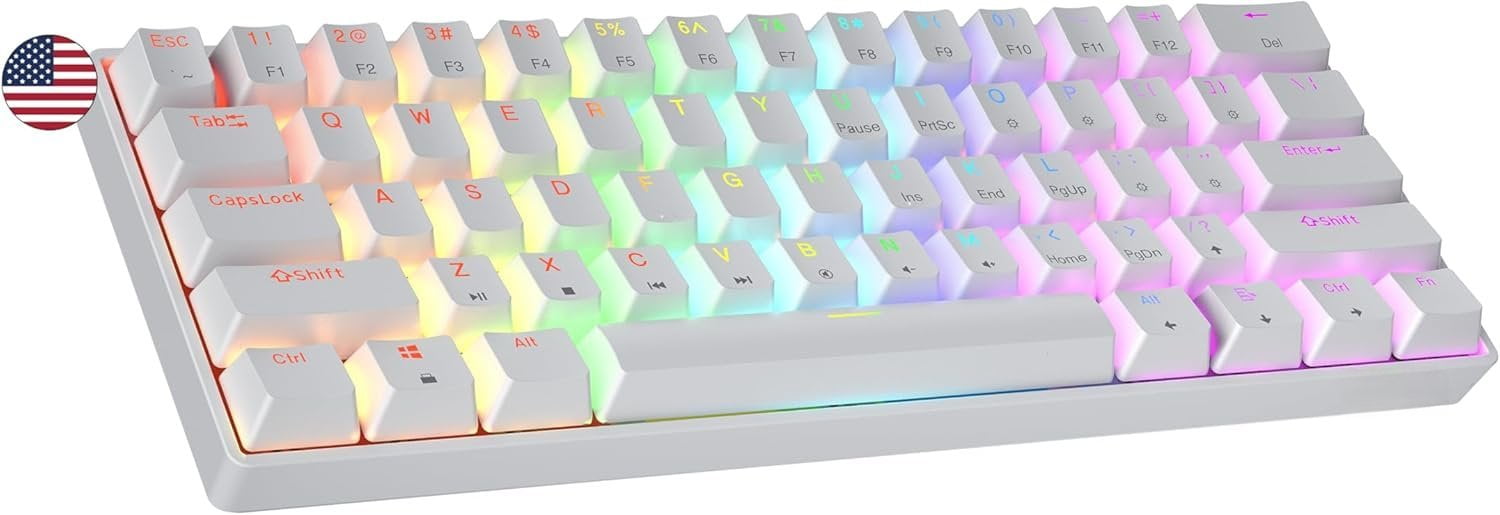 GK61 SE 60% | Mechanical Gaming Keyboard | 61 Multi Color RGB LED ...