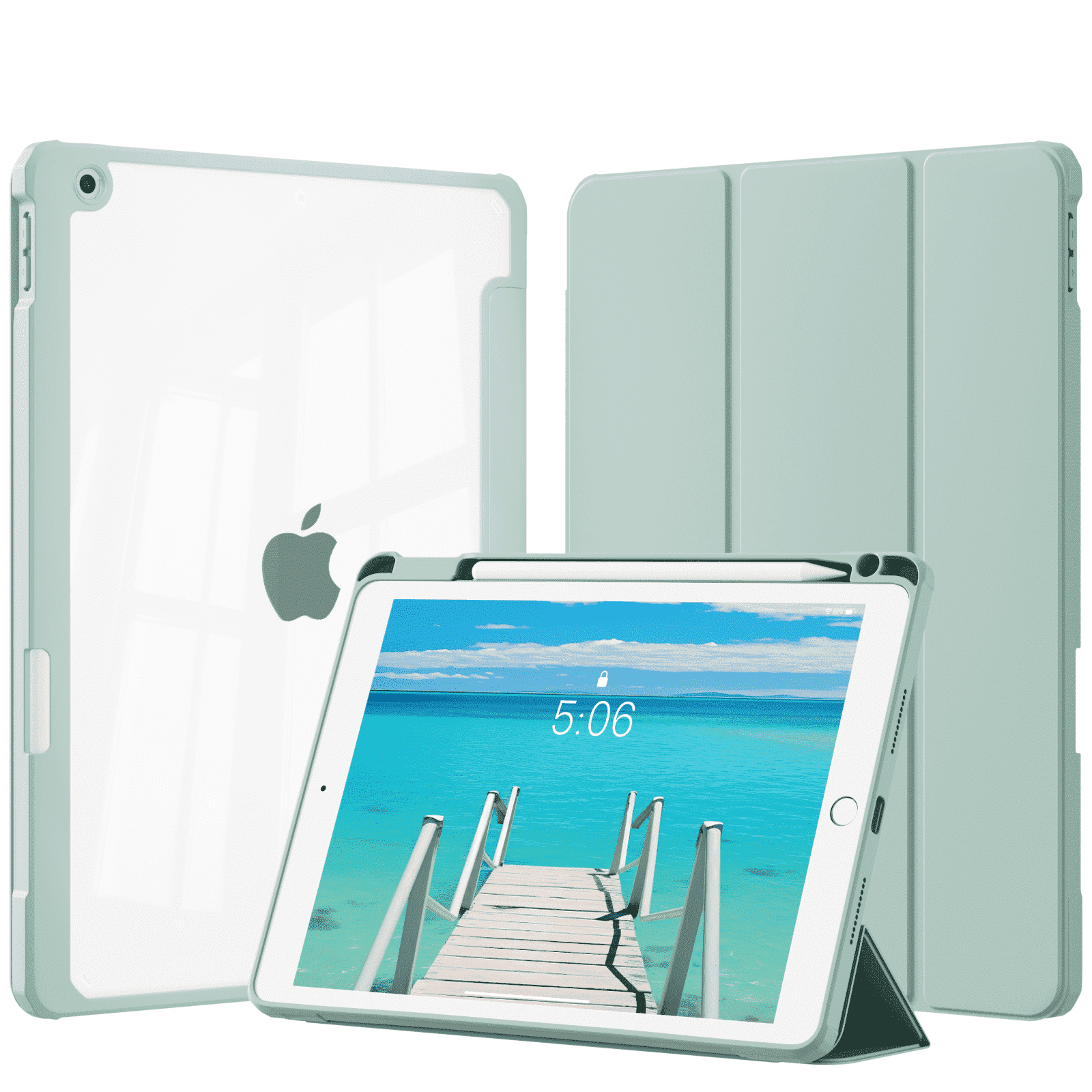 GKABXY Case for iPad 7/8/9th Generation 10.2 inch Transparent Case Hard ...