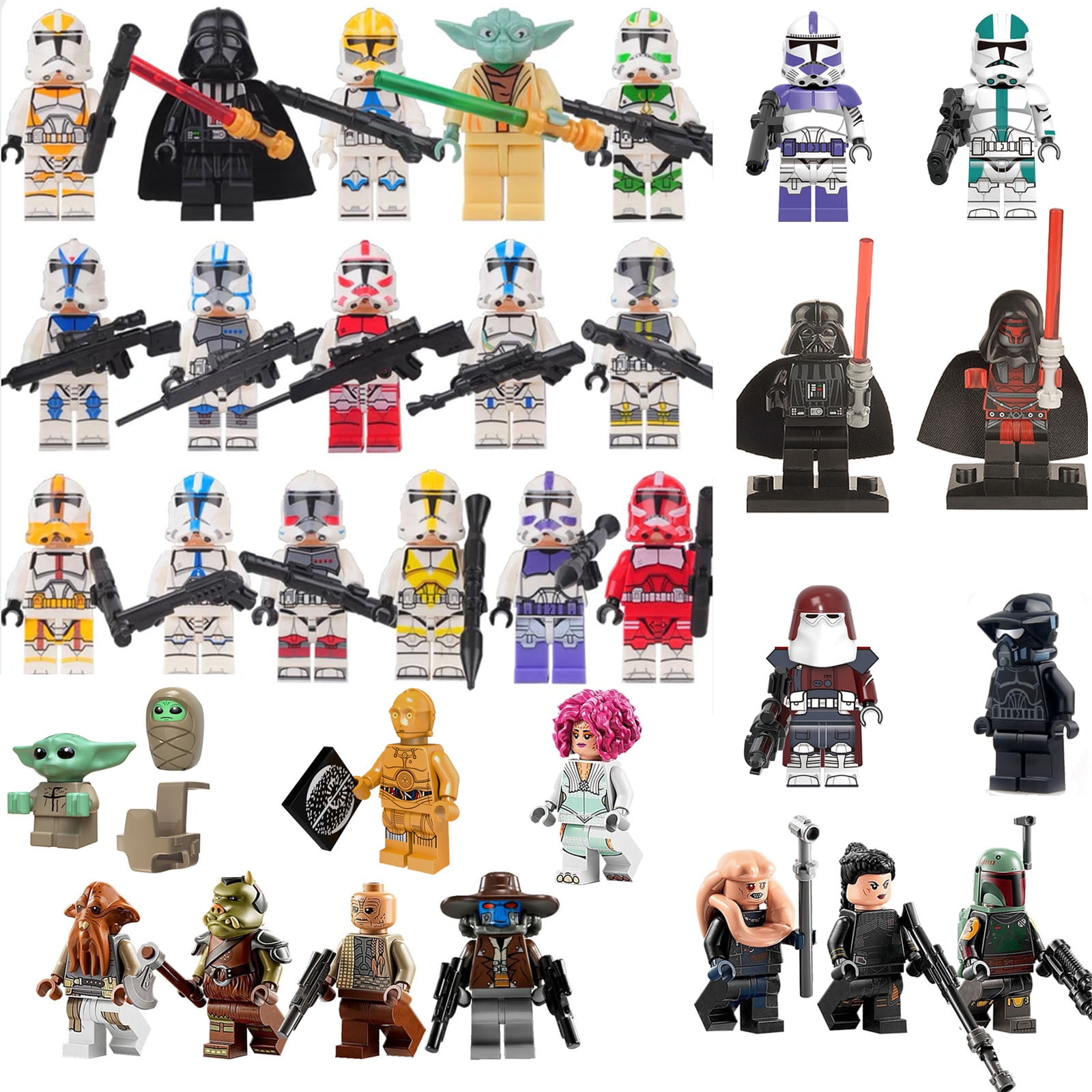 GKAITLYN Space Battle Soldiers Kids 6+ Mini Action Figures, Multi-Color ...