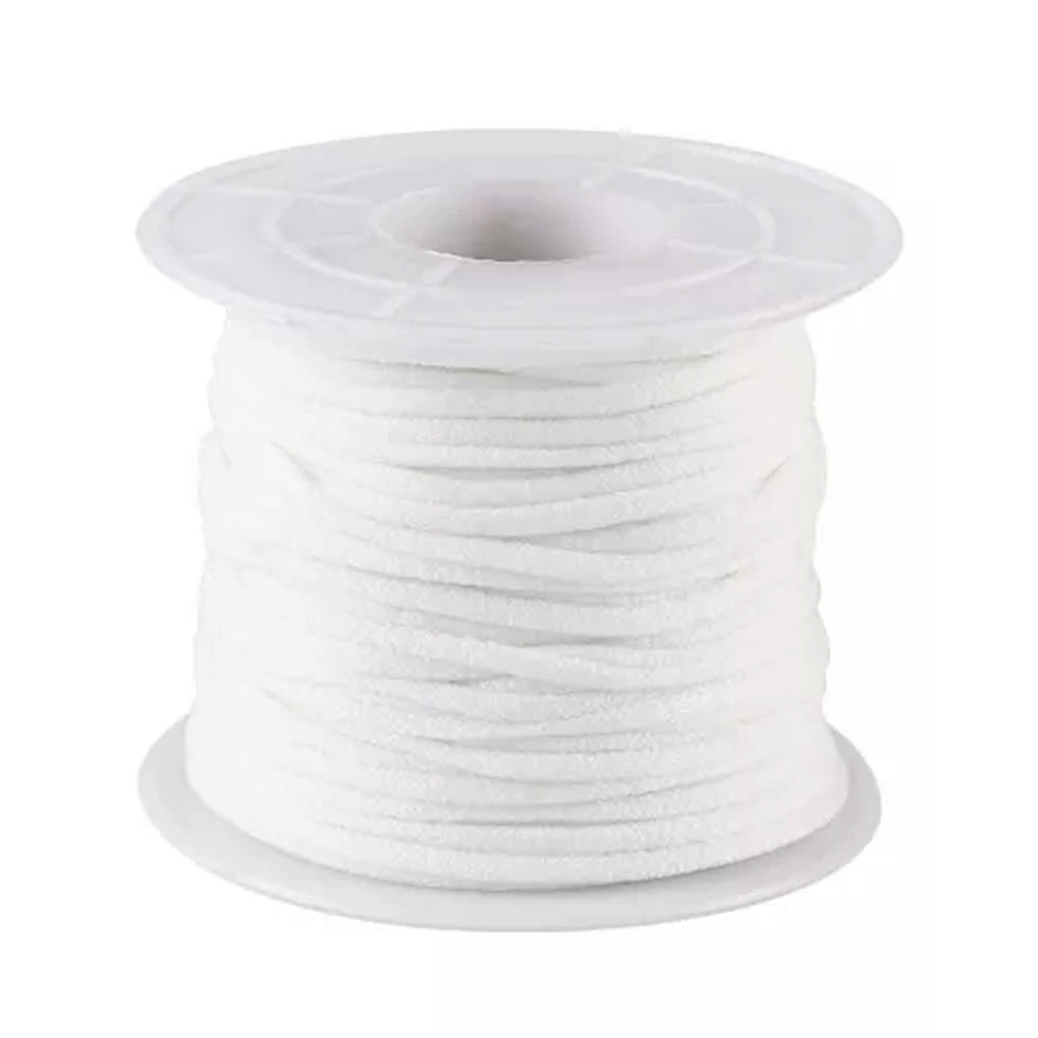 GKNET 1 Roll White Flat Stretchy Elastic Thread Round Nylon String 2 ...