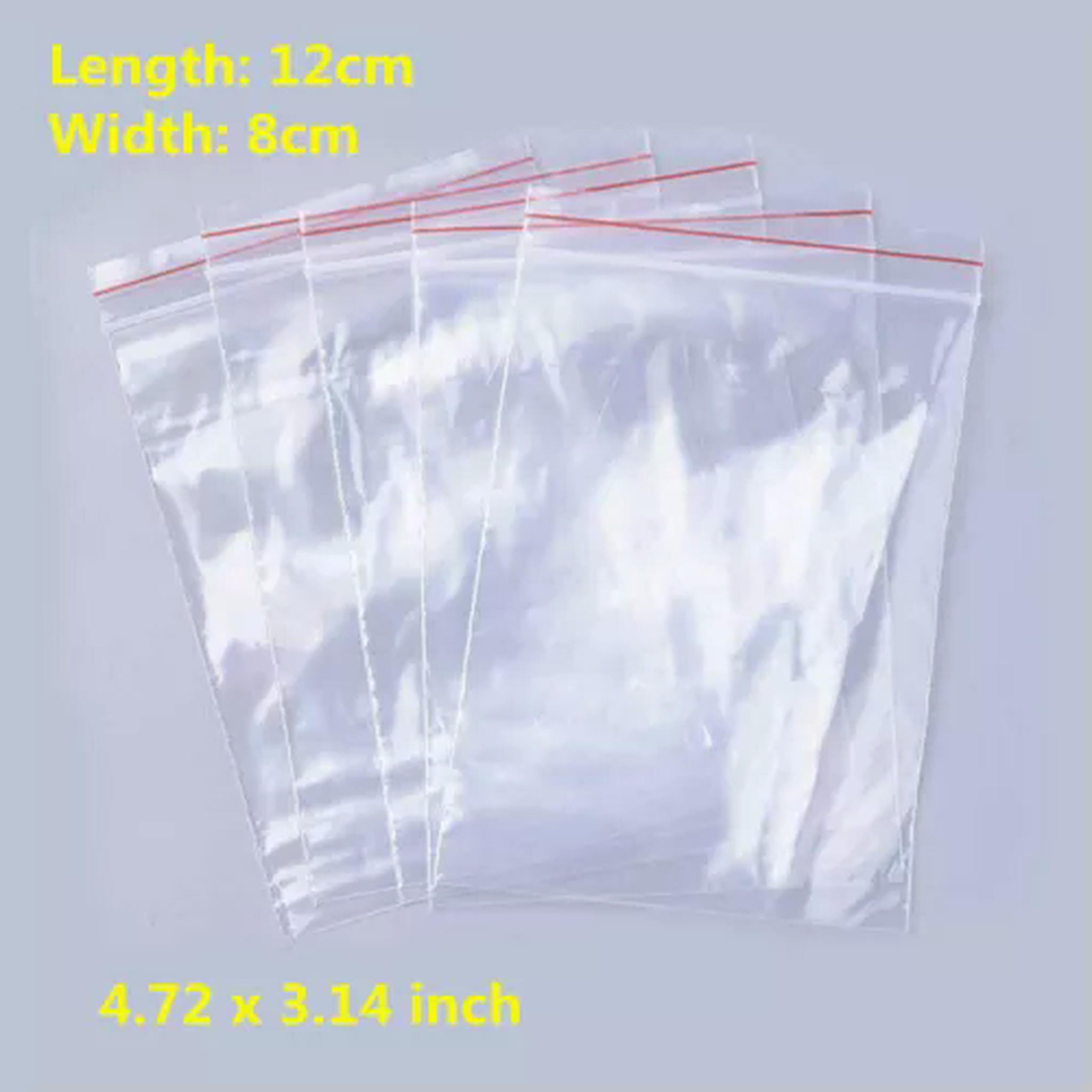 GKNET 100 Pack Zip Poly Bags with Resealable Lock Clear Plastic (More ...