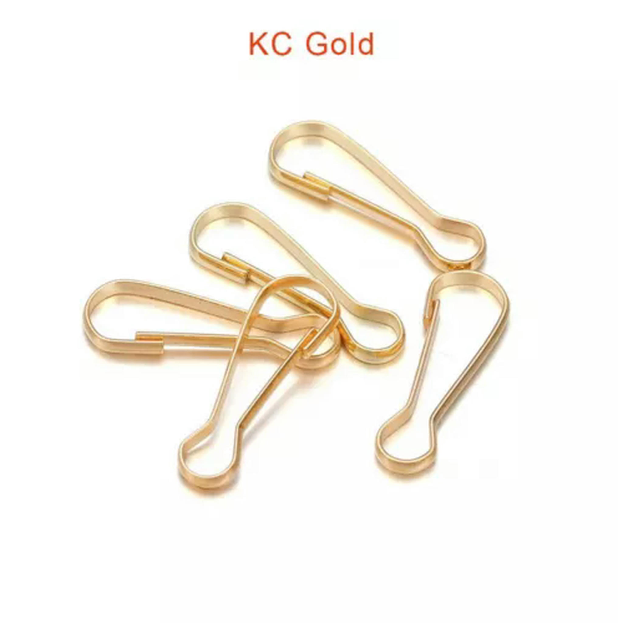 GKNET 100pcs/lot Snap Spring Clip Hooks Rings Buckle Connectors For DIY ...