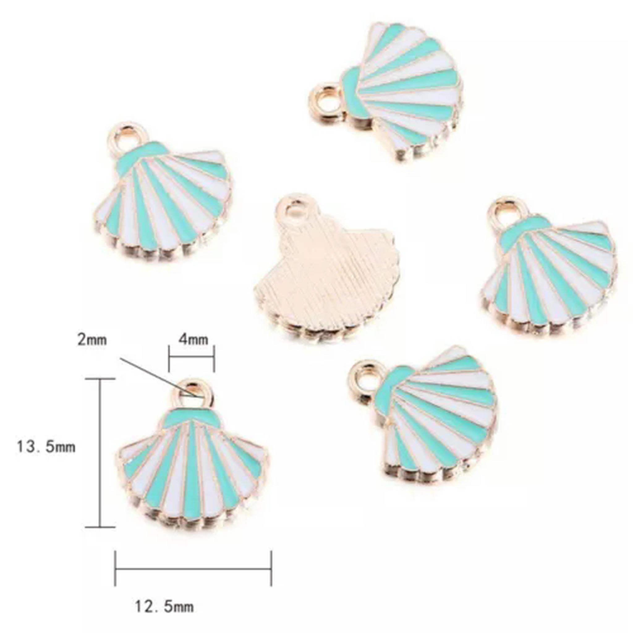 GKNET 10Pcs/Lot Cute Cartoon Blue Keychains Ocean Star Pendant Charm ...