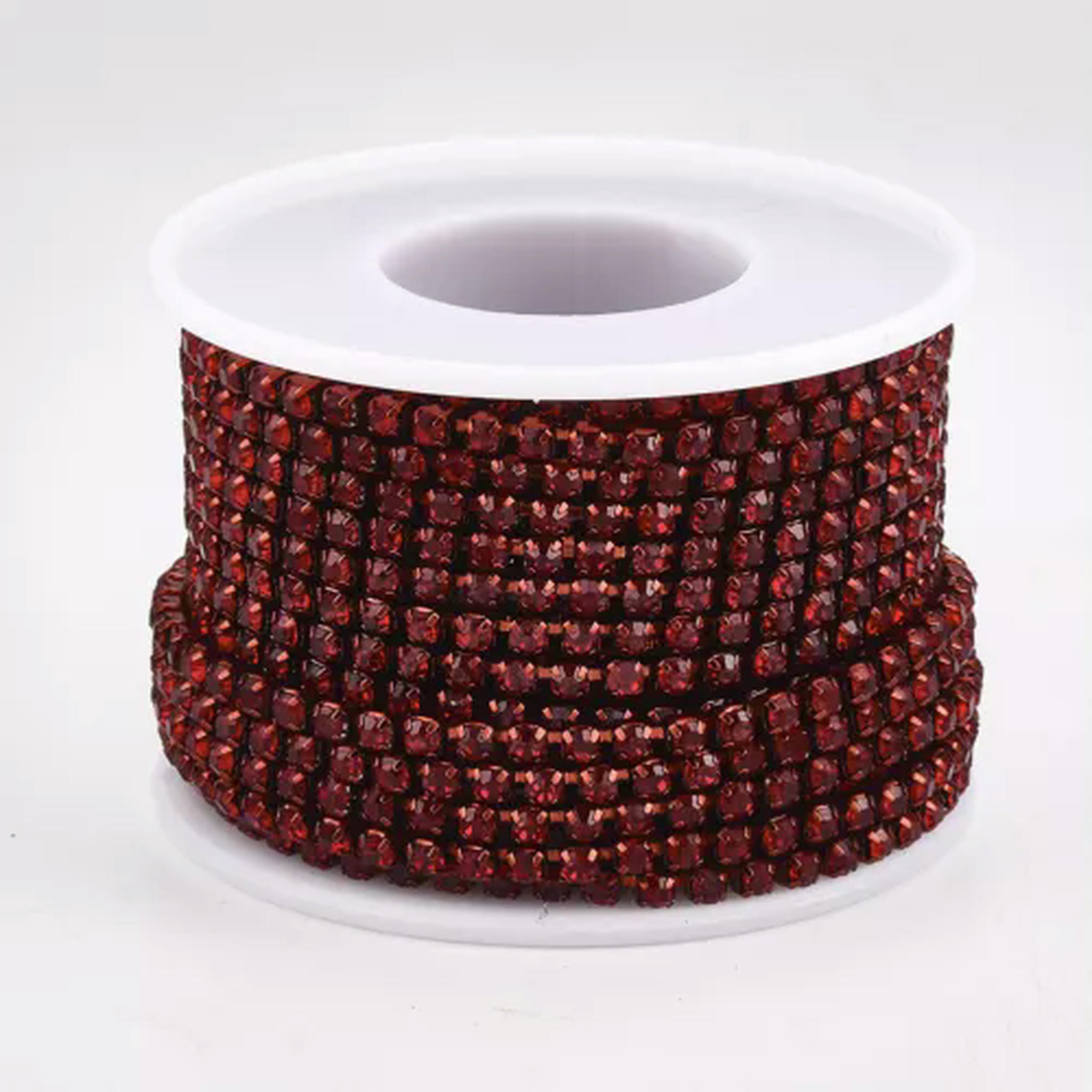 GKNET 10yards/roll Crystal Rhinestone Close Cup Chains 3mm Trimming ...
