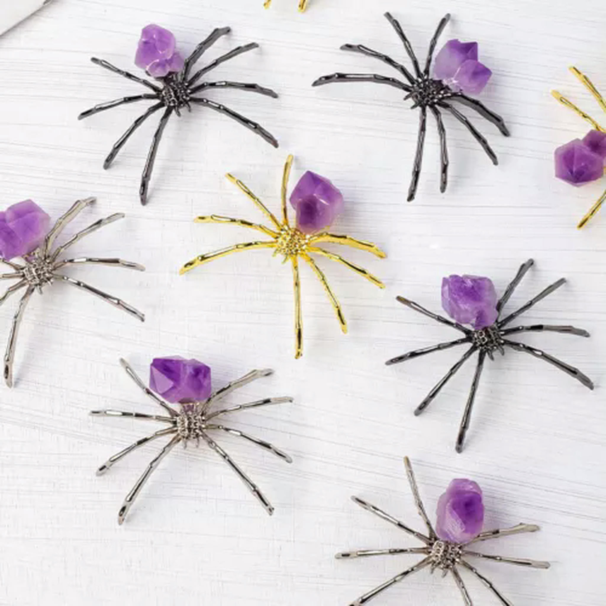 GKNET 2" Natural Quartz Spider Carved Quartz Crystal Skull Reiki ...