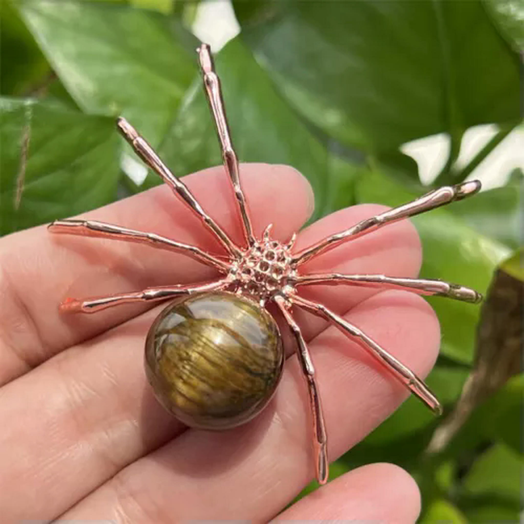 GKNET 2" Natural Quartz Spider Carved Quartz Crystal Skull Reiki ...