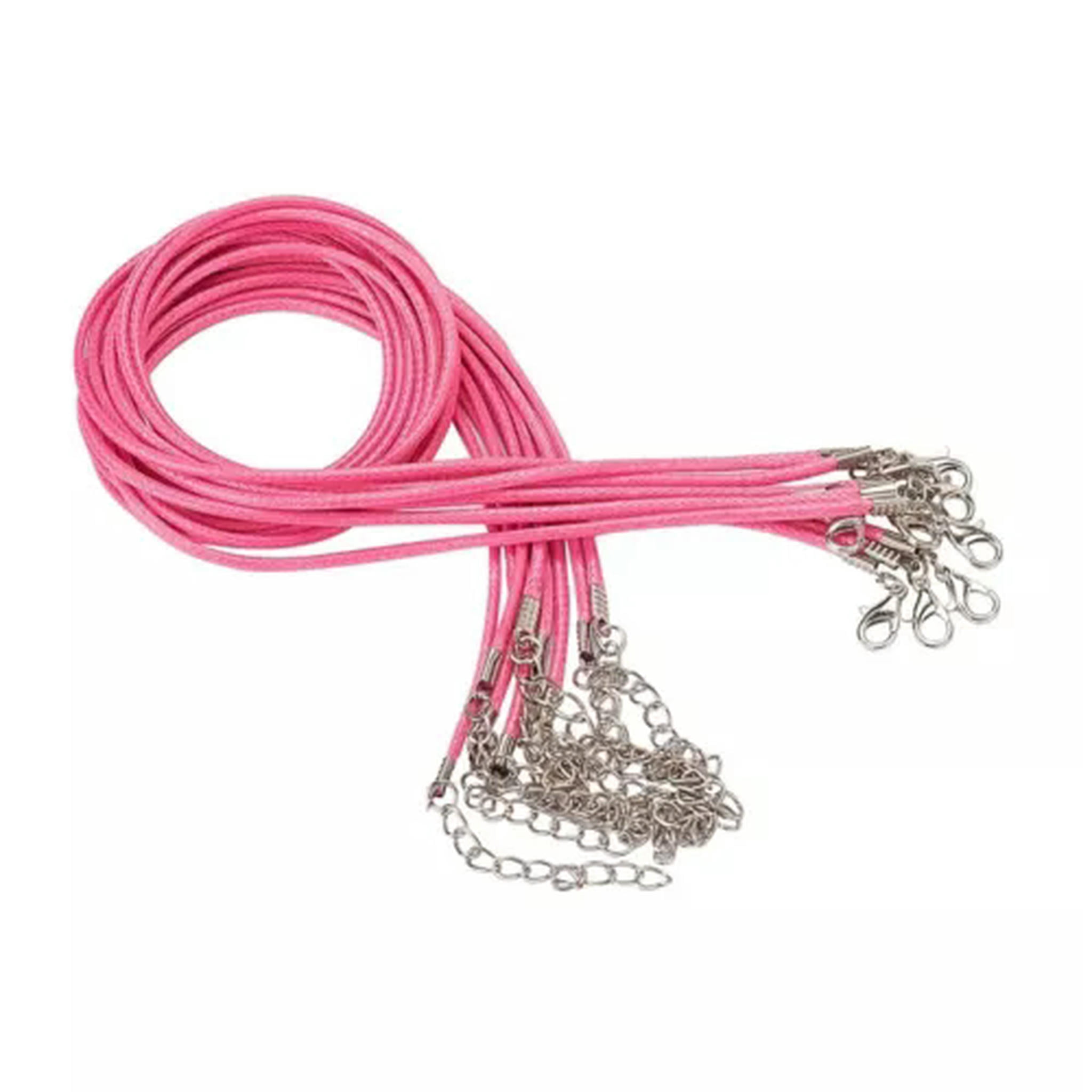 GKNET 20strands Waxed Necklace Cord Rope Necklace String with Extension ...