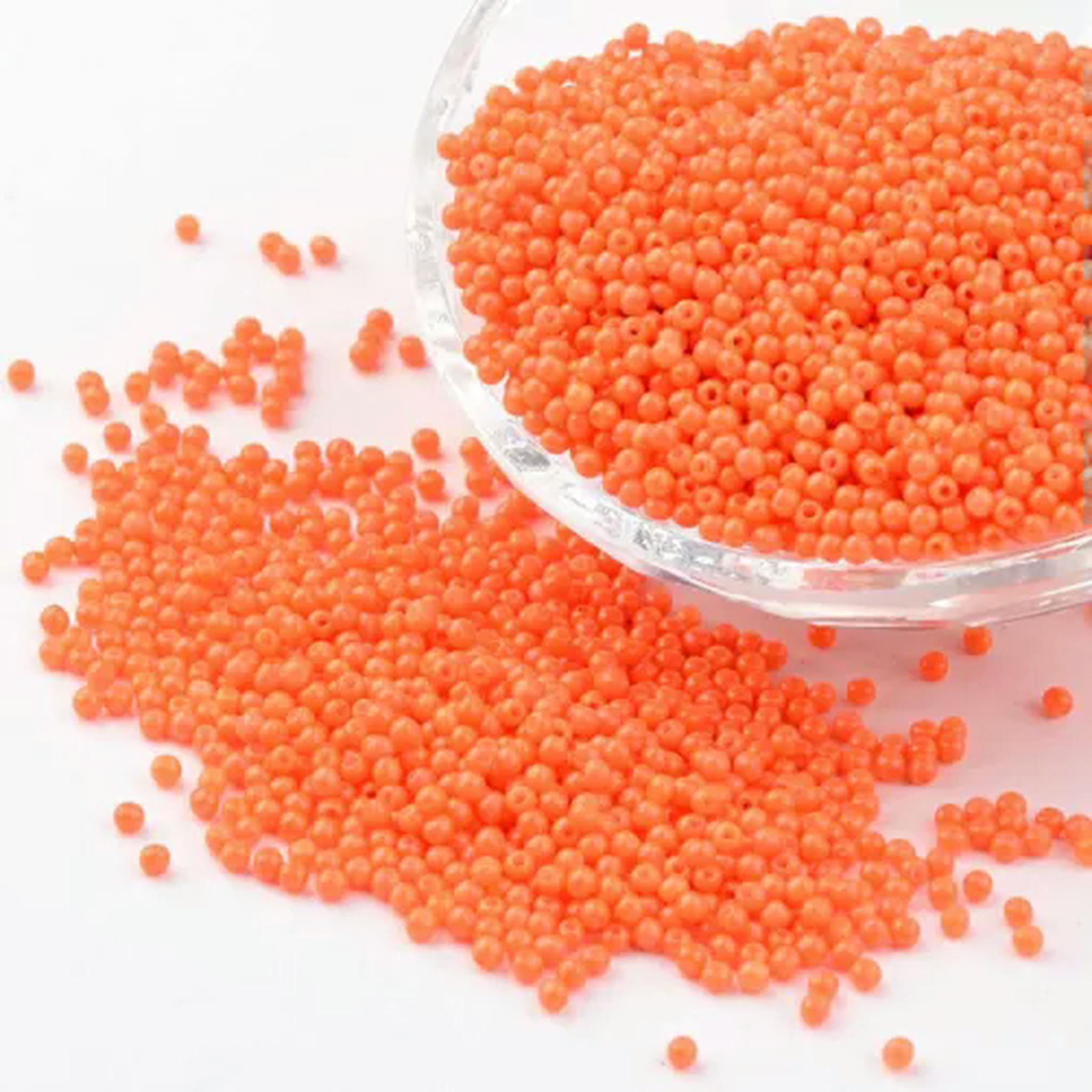 GKNET 2800Pcs Multicolor Beading Glass Pony Beads 2mm Opaque Mini ...