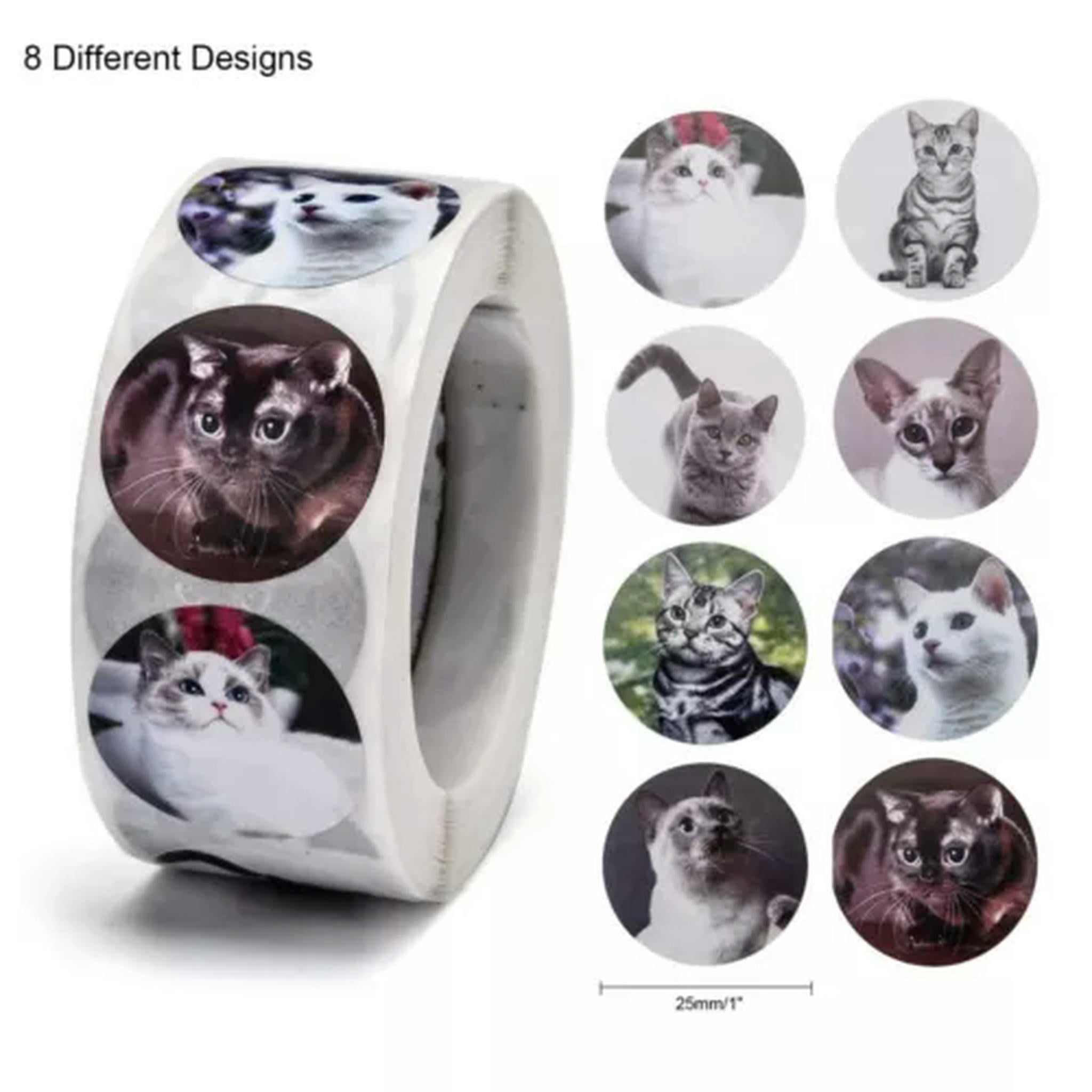 GKNET 3-5pcs Assorted Stickers in Rolls Paper Labels Self-adhesive ...