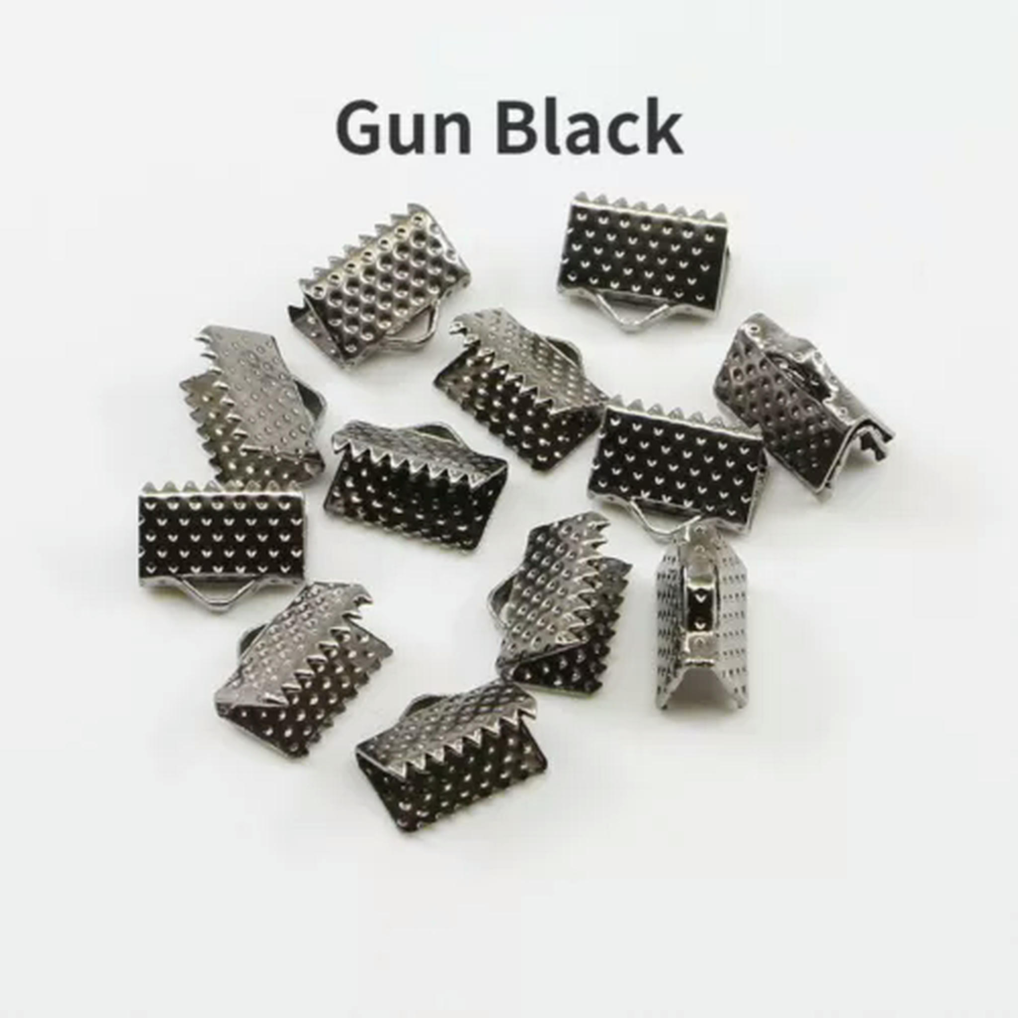 GKNET 50PCS 6-40mm Pinch Clip Leather Lace Connector Diy Making ...