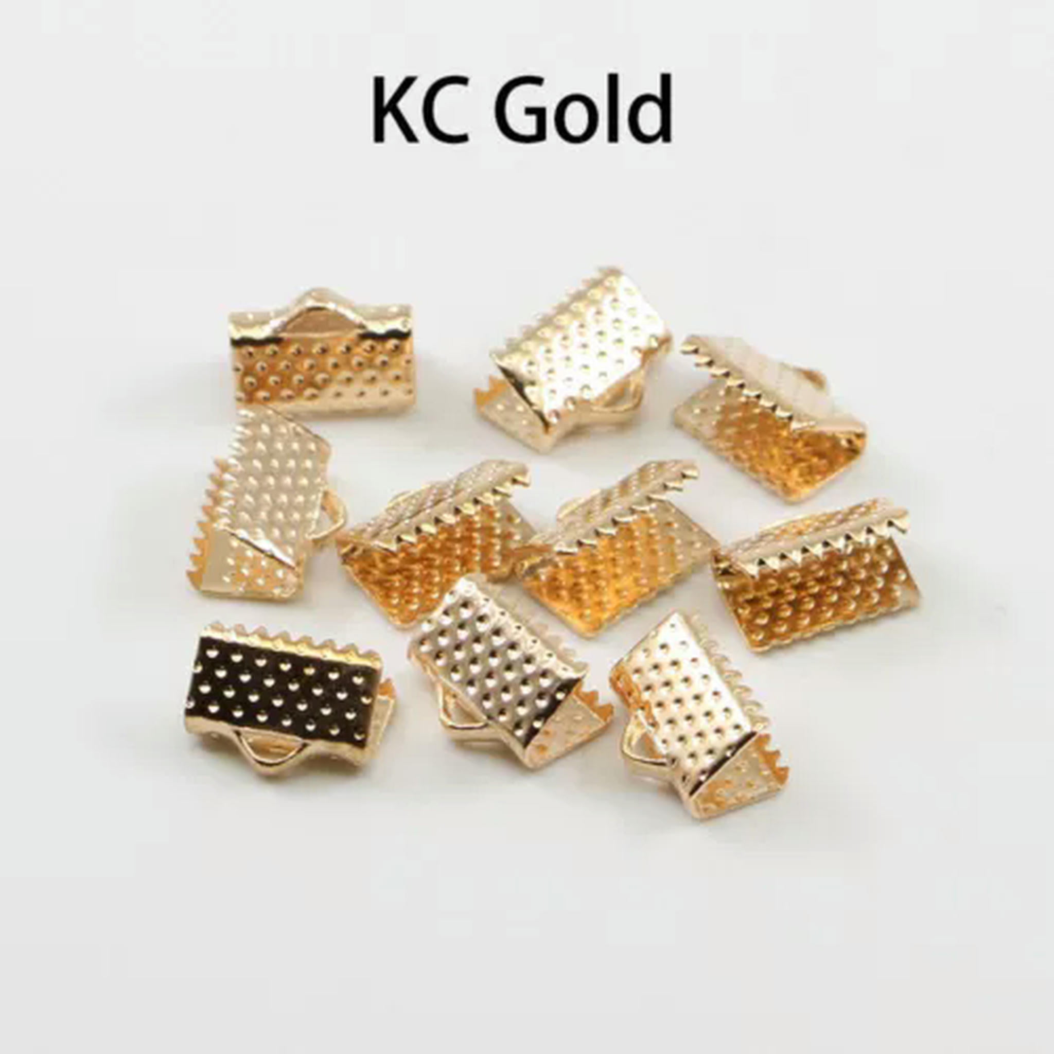 GKNET 50PCS 6-40mm Pinch Clip Leather Lace Connector Diy Making ...