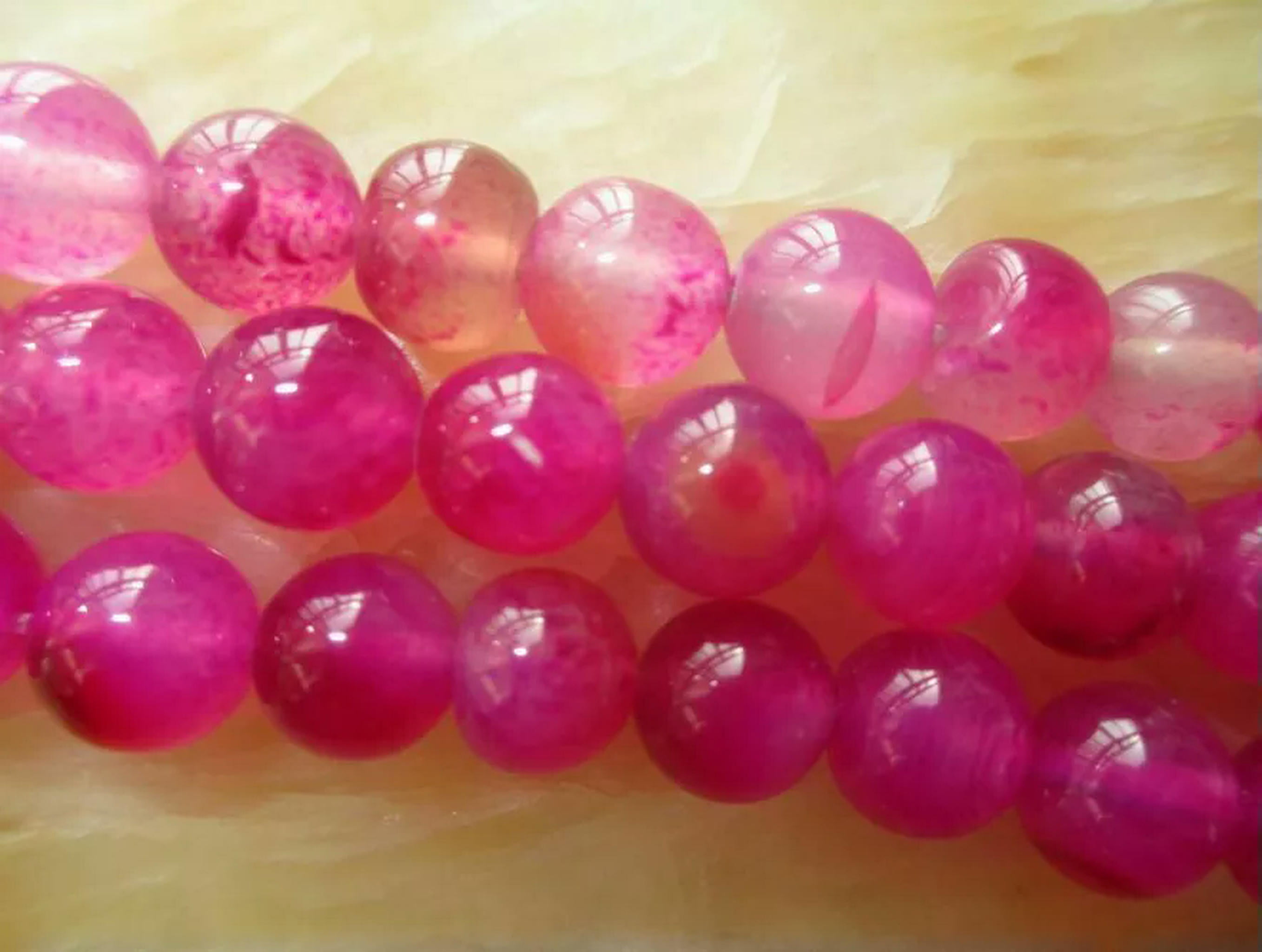 GKNET 8mm RED Veins Agate Round Gemstones Loose Beads #RE013 - Walmart.com