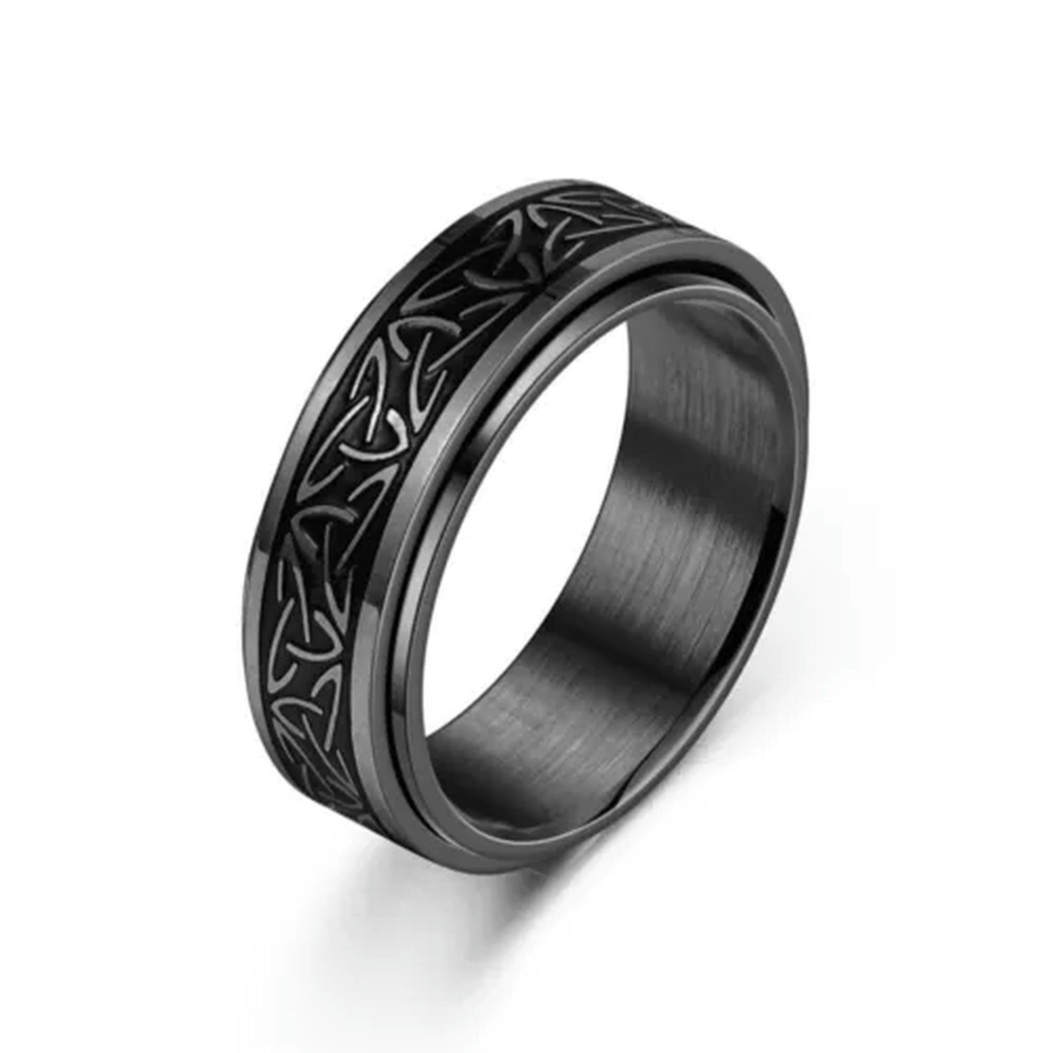 GKNET Anti Anxiety Spinner Fidget Rotating Men Women Simple Stainless ...