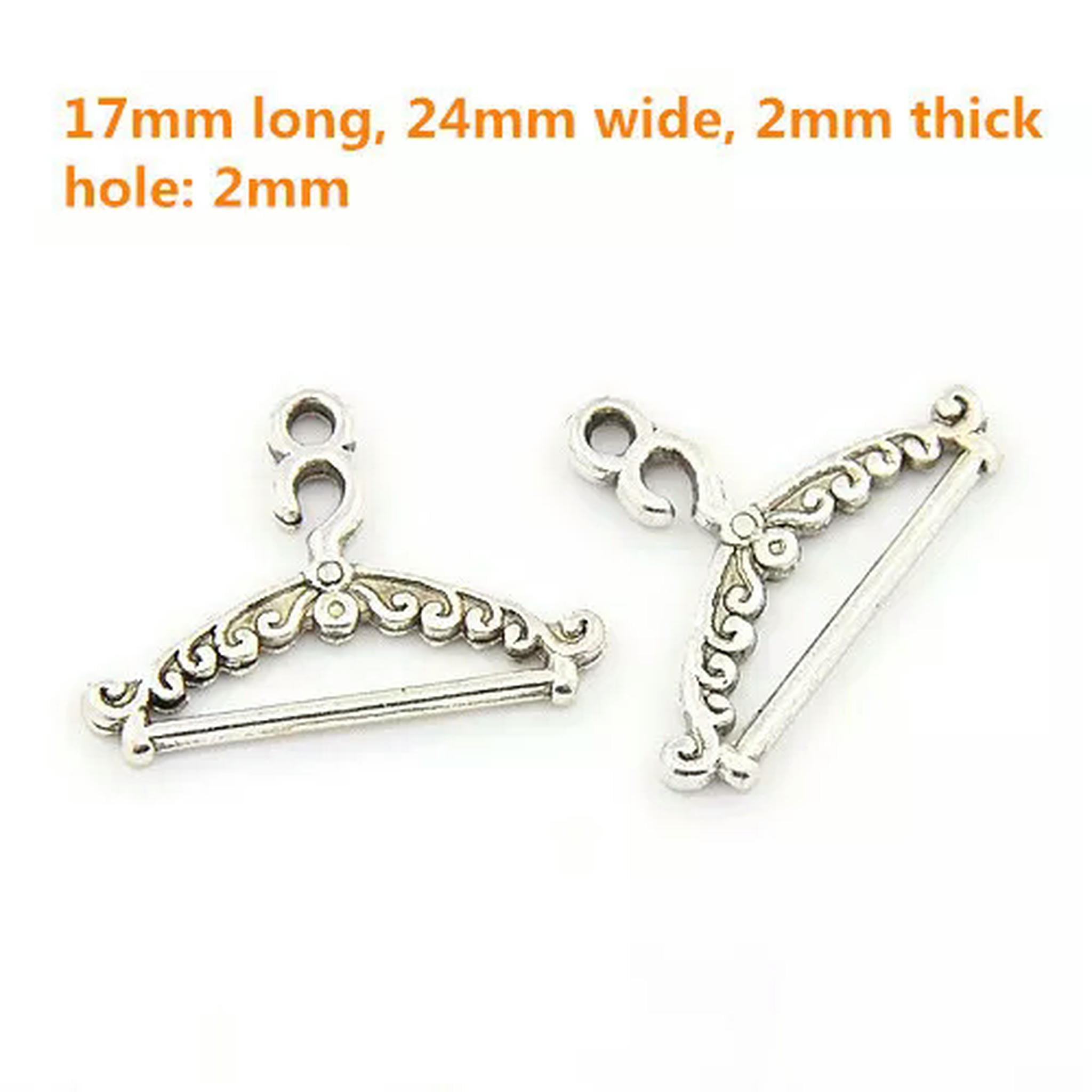 GKNET Antique Silver Alloy Charms Pendants Bulk Crafting Delicate ...