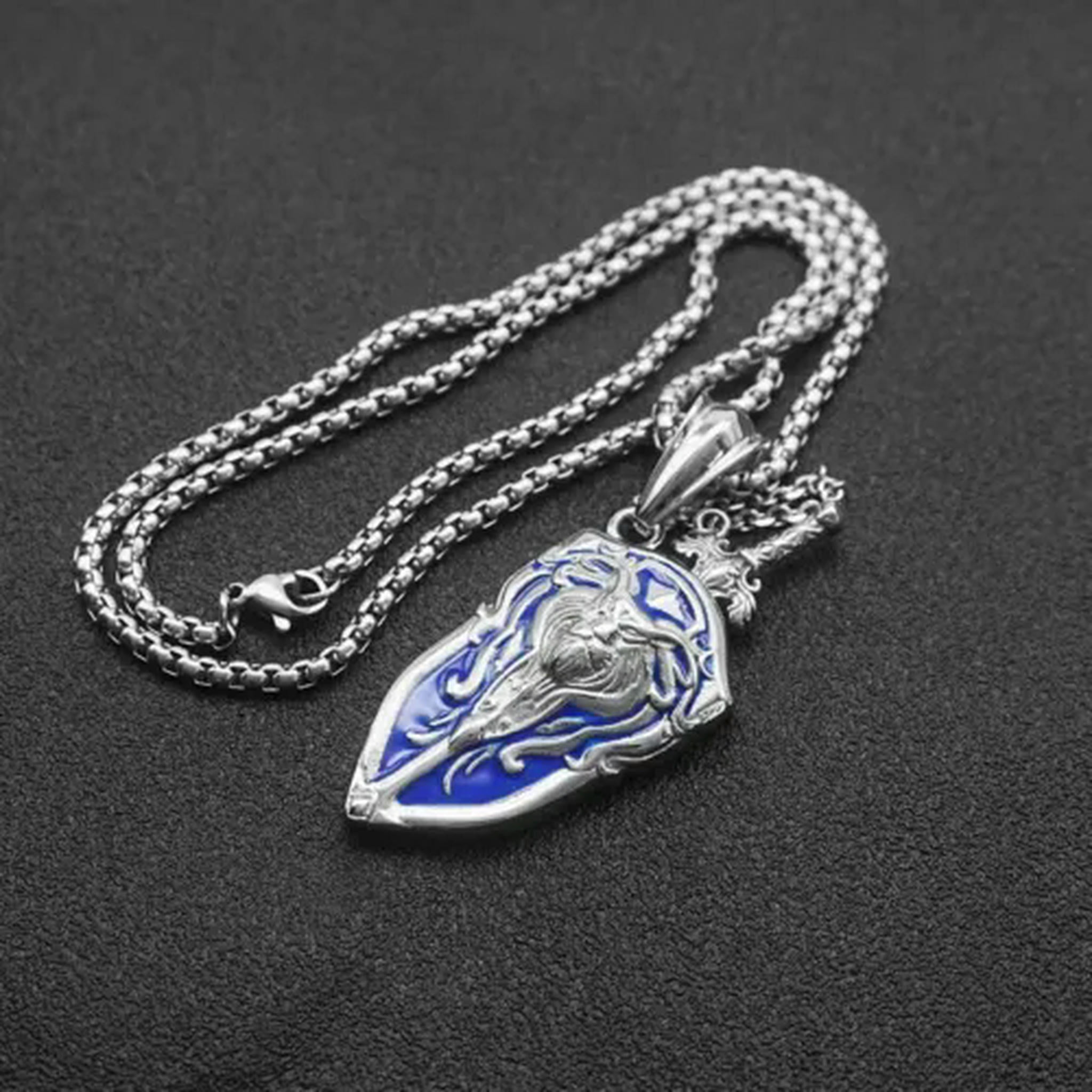 GKNET Beast Shield Sword Trend Hip Hop Punk Men's Stainless Steel ...