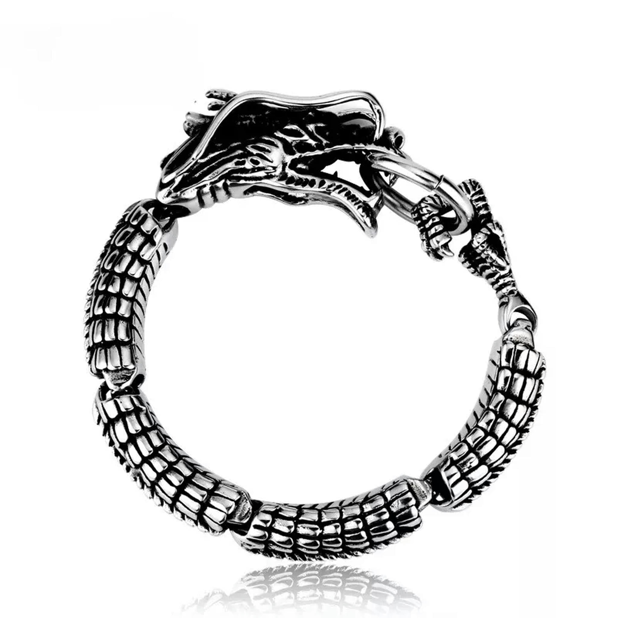 GKNET Chinese Ethnic Style Stainless Steel Dragon Shaped Domineering ...