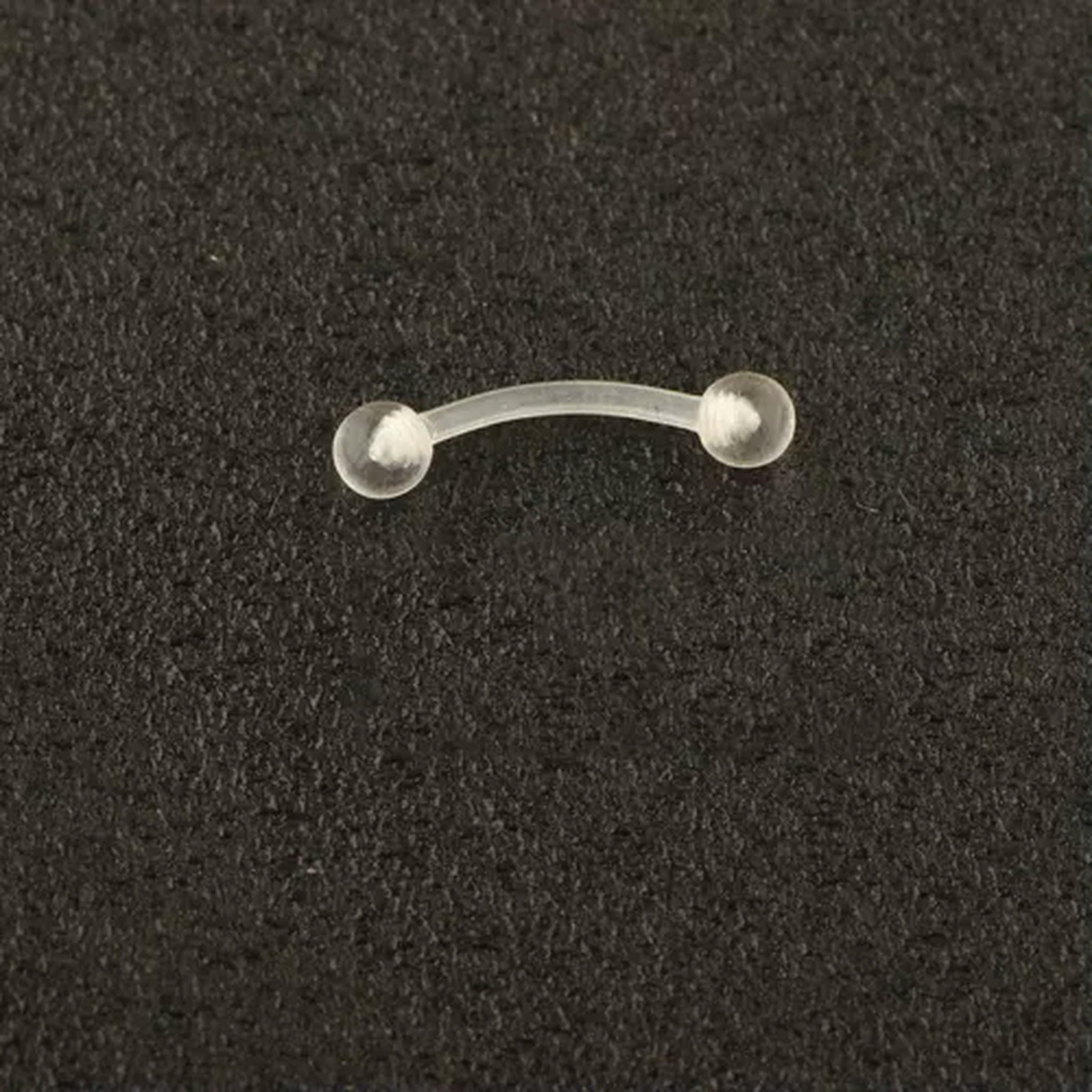 GKNET Clear Acrylic Belly Button Nose Ring Lip Eyebrow Retainer Stud ...
