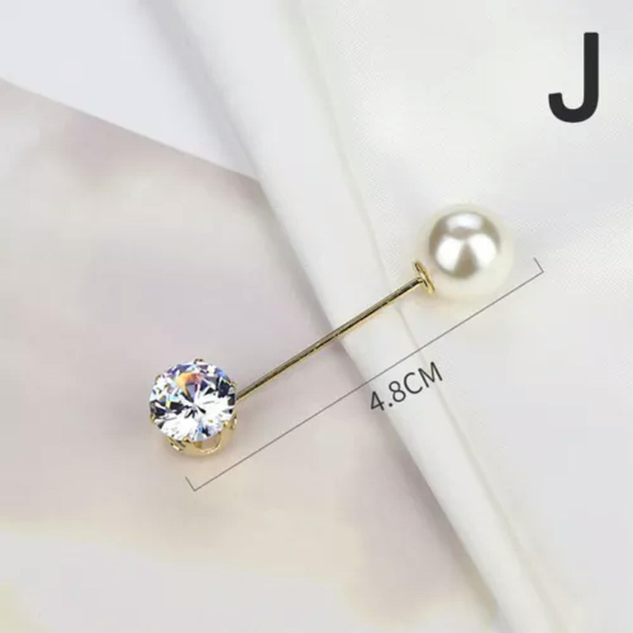 GKNET Clothing Brooches Pearl Lapel Pin Sweater Dress Brooch Pants Pins ...