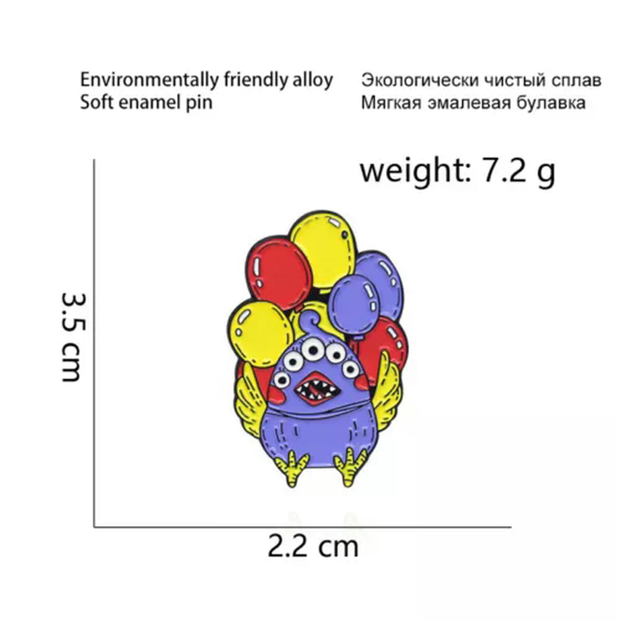 GKNET Cute cartoon animals big collection brooch Panda flying brooch ...