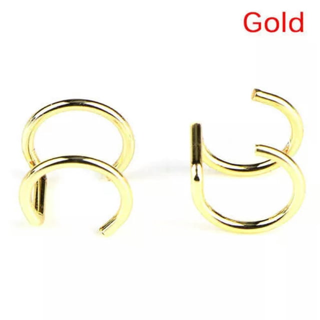 GKNET Ear Cuff Helix Cartilage Ear Ring Fake Clip On Cuff Wrap Upper ...