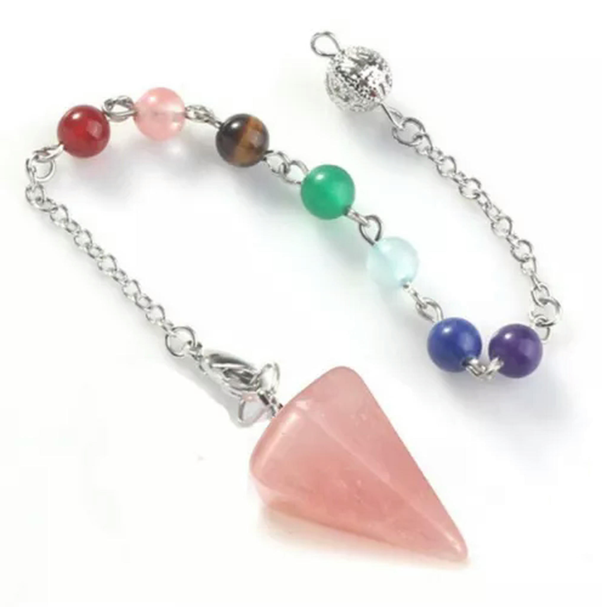 GKNET Flower of Life Dowsing Pendulum for Divination Cone Natural ...