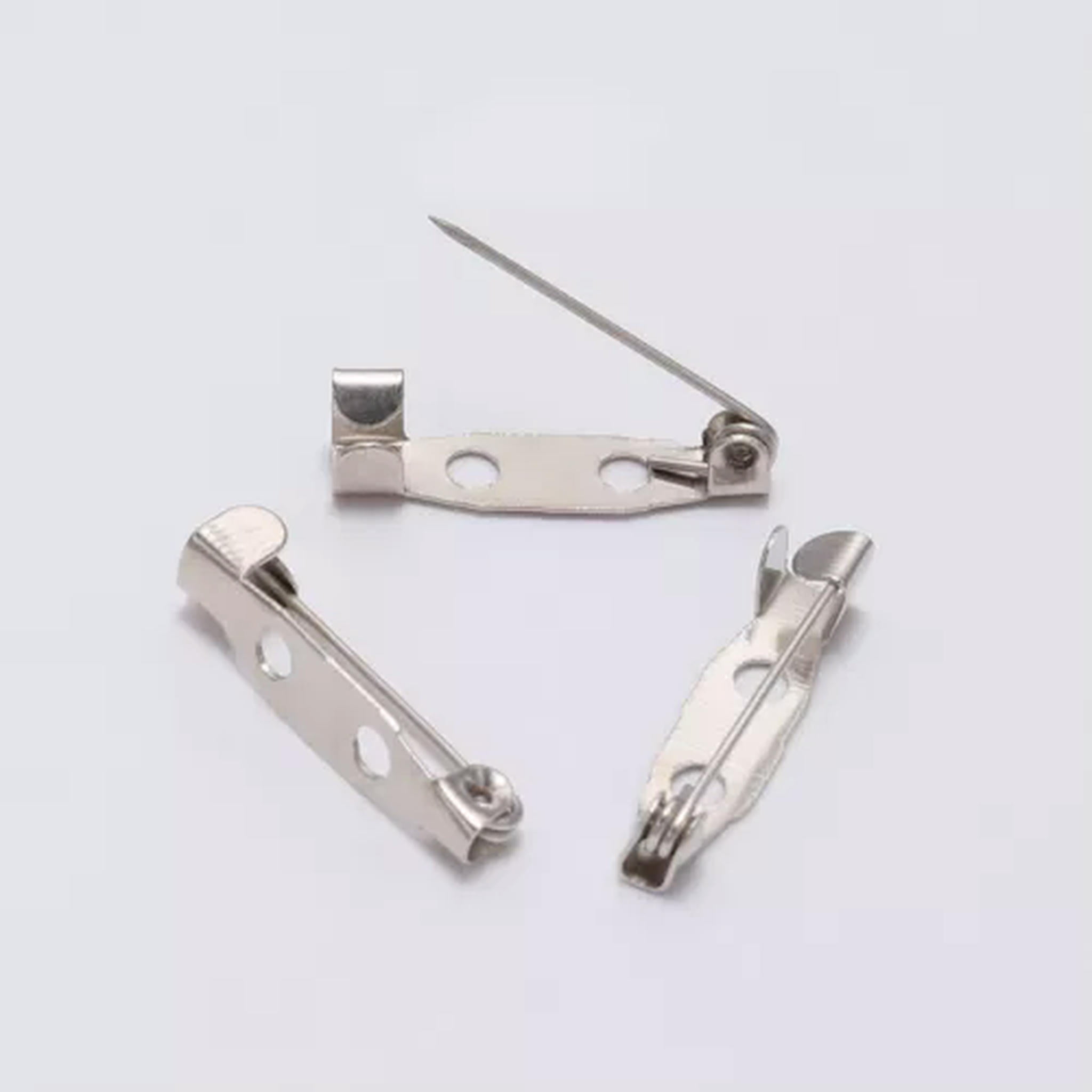 GKNET Lock Pin Back Brooch Badge Bar Pin for DIY Handicraft Name Label ...