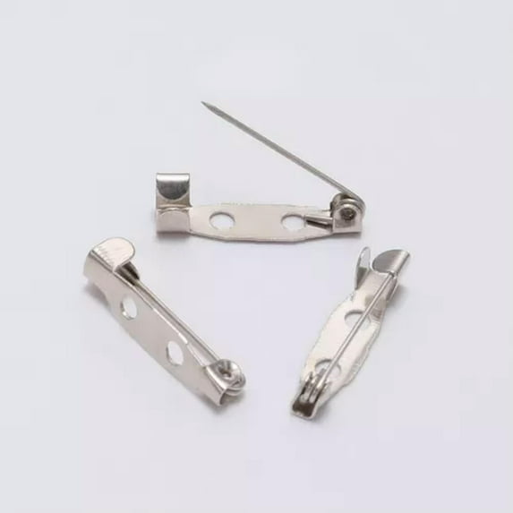 GKNET Lock Pin Back Brooch Badge Bar Pin for DIY Handicraft Name Label ...