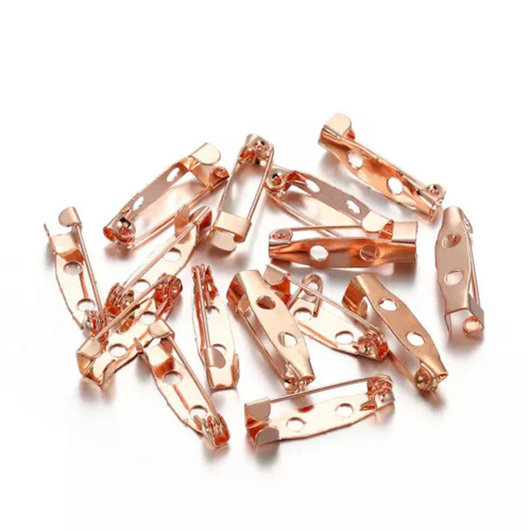 GKNET Lock Pin Back Brooch Badge Bar Pin for DIY Handicraft Name Label ...