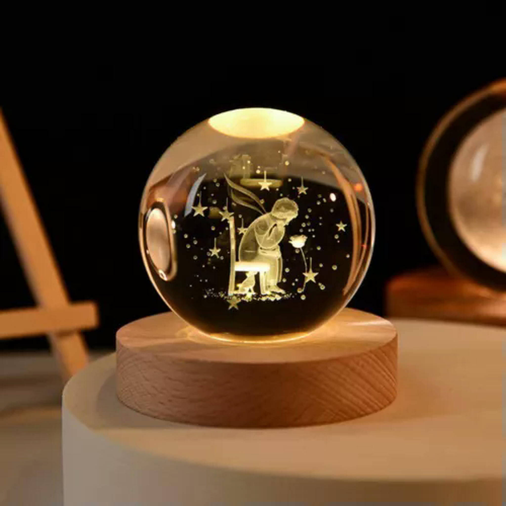 GKNET Luminous solar system Artificial crystal Sphere Quartz Night lamp ...