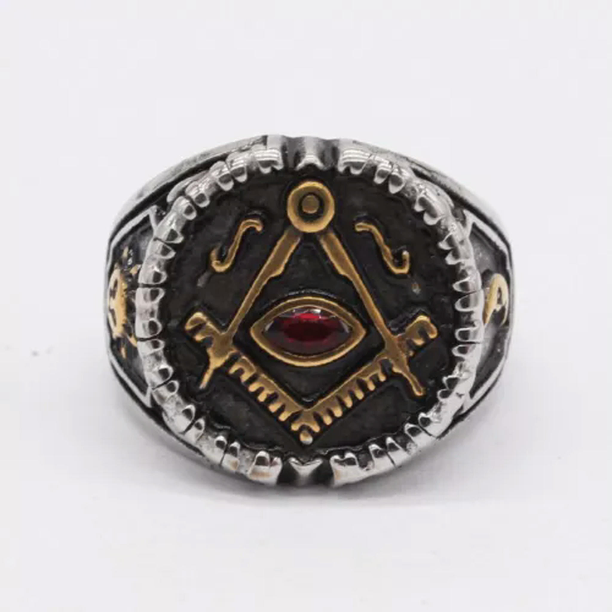 GKNET Men's Personalized Vintage Freemason Masonic Stainless Steel ...