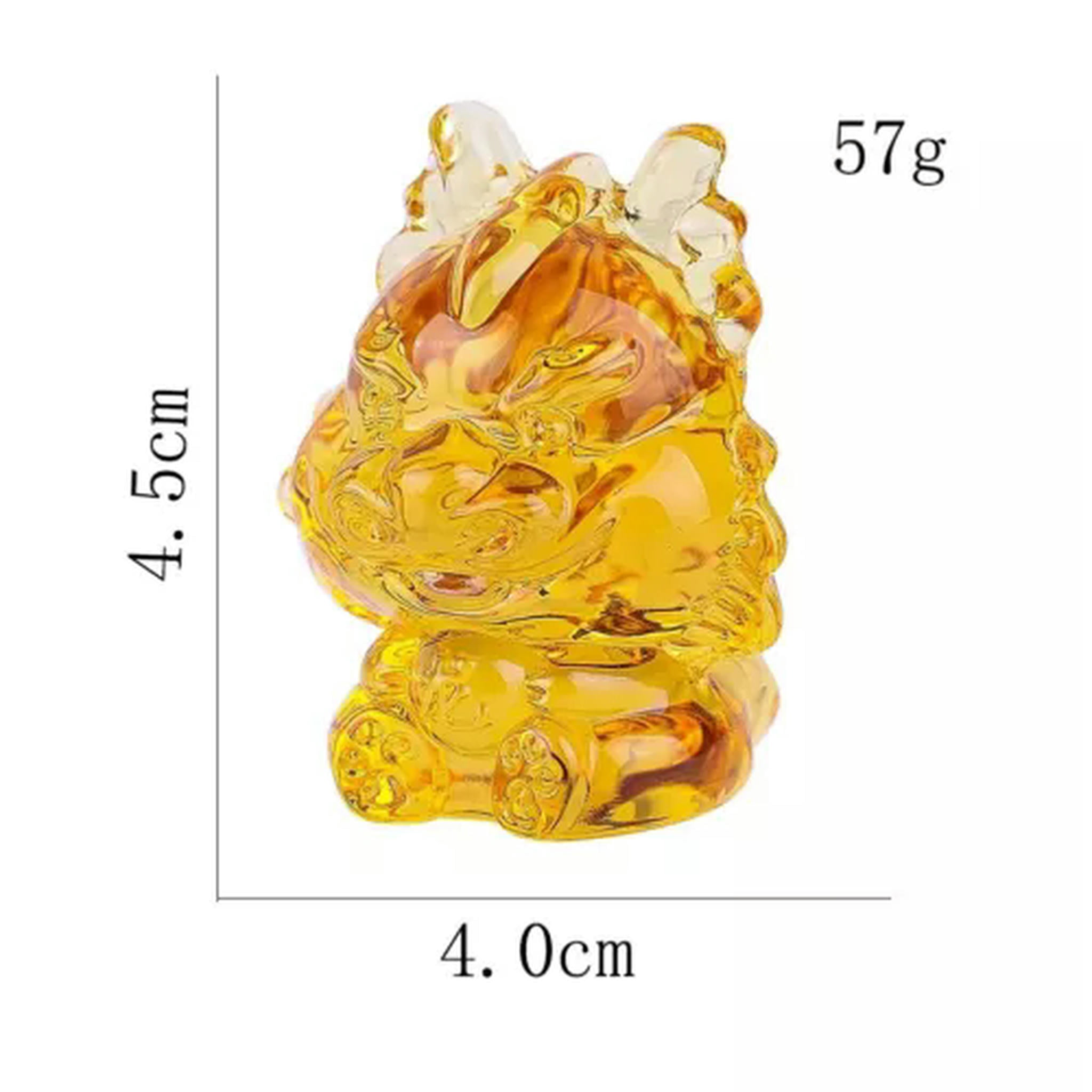 GKNET Mini Crystal Dragon Figurine Chinese Zodiac Auspicious Fortune ...