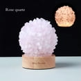 GKNET Natural Crystal Quartz Cluster Sphere Lamp Healing Night Light ...