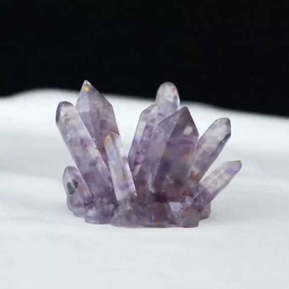 GKNET Natural Macadam Quartz Crystal Epoxy Drop Glue Resin Cluster ...