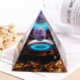 GKNET Natural Orgonite Amethyst Quartz Crystal Sphere Pyramid Orgone 3D ...