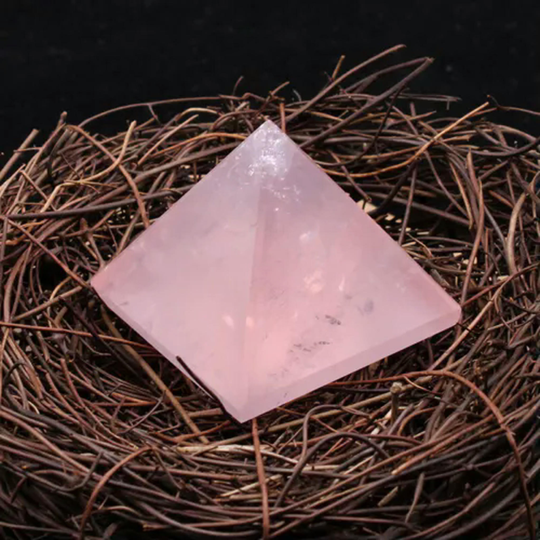 GKNET Natural Quartz Crystal Egyptian Pyramid Chakra Reiki Mineral ...