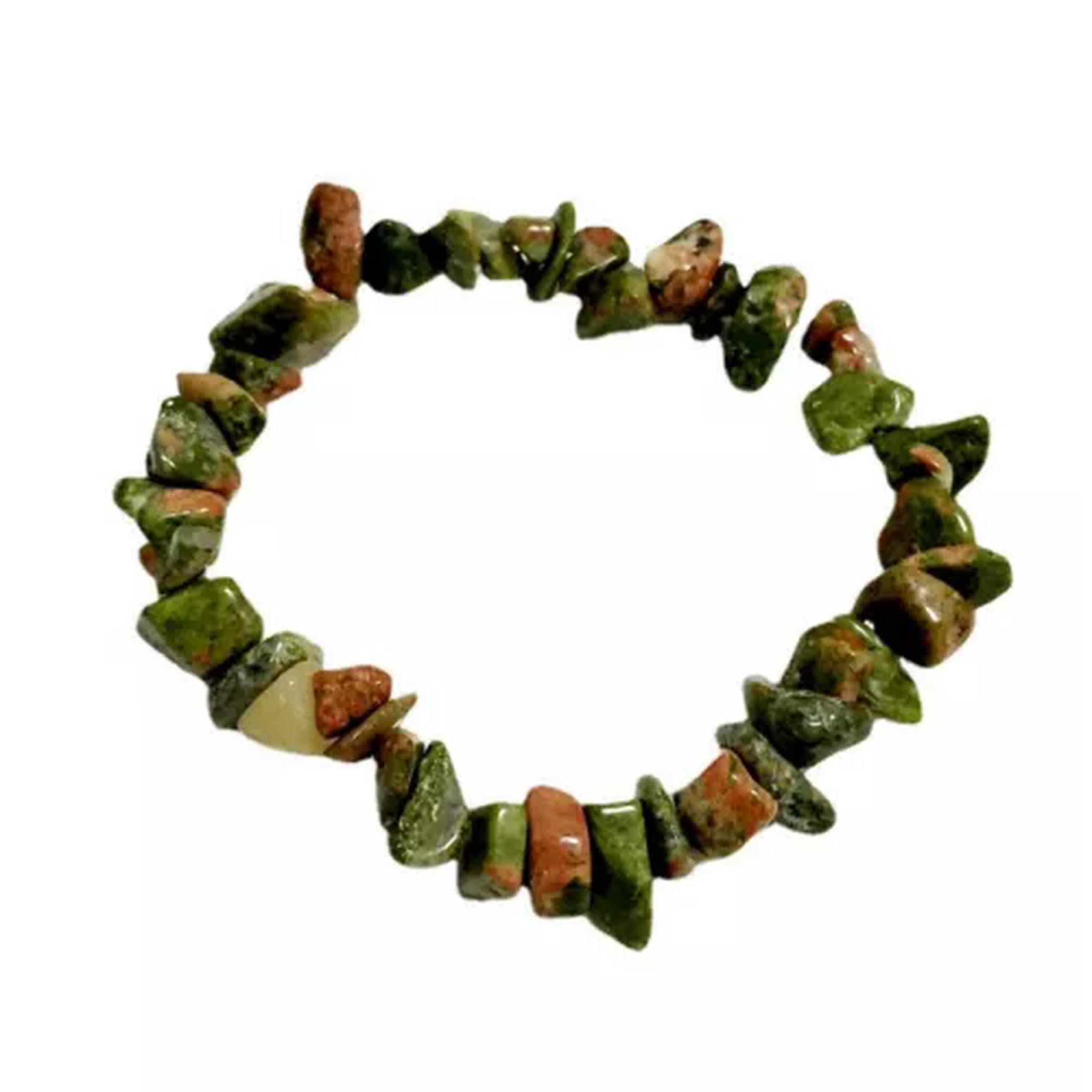 GKNET Natural Quartz Crystal Gravel Stretchy Bracelet Hand Strings ...