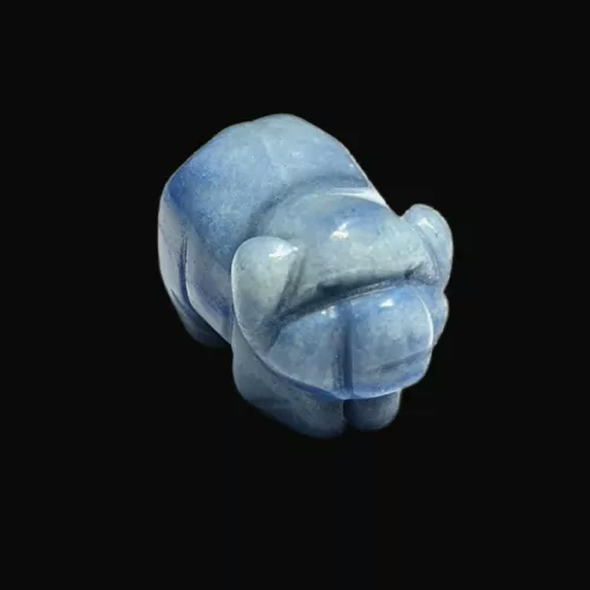 GKNET Natural Quartz Crystal Pig GemStone Carved Wild Boar Piggy Mini ...