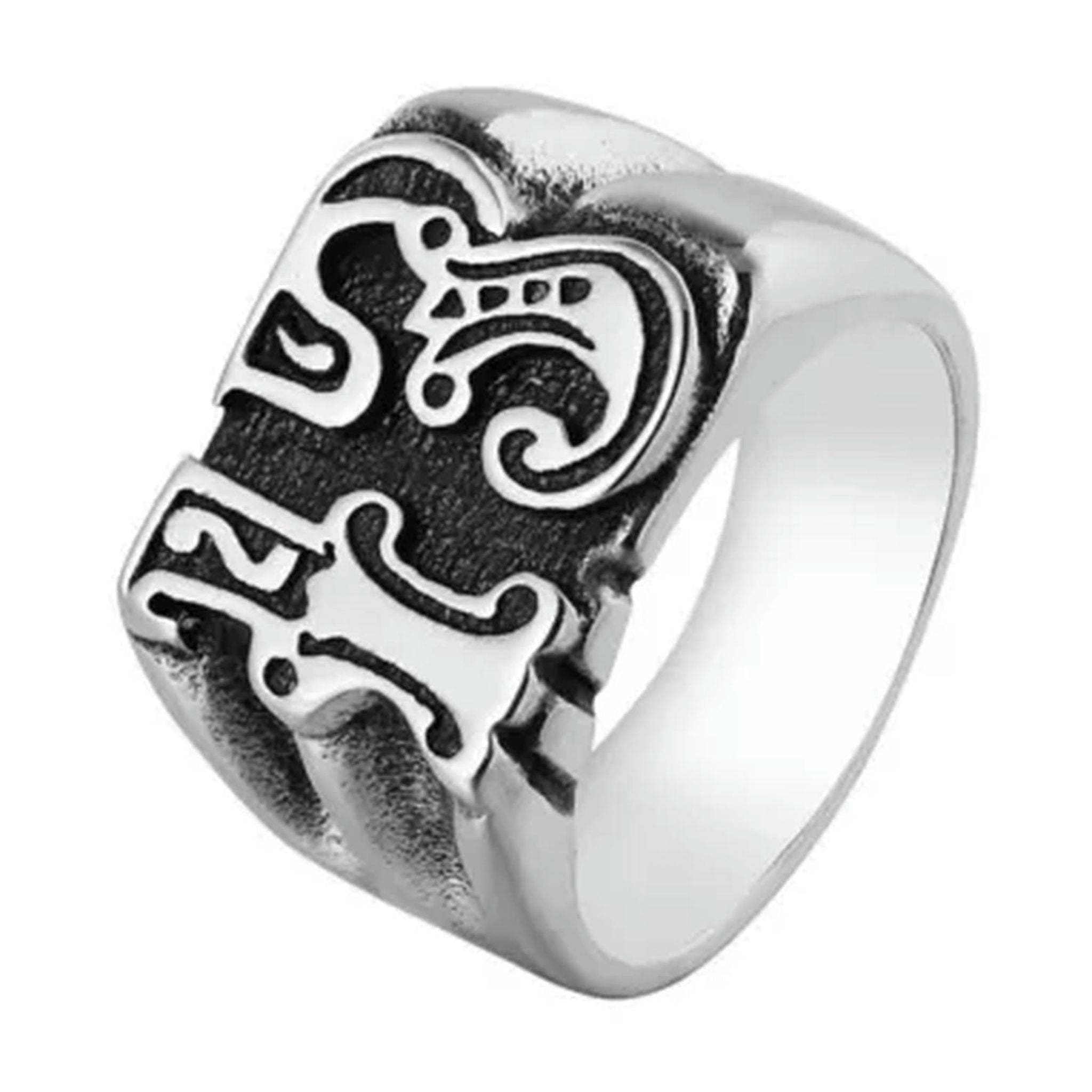 GKNET Personalized Vintage Number 13 Men's Stainless Steel Rings ...