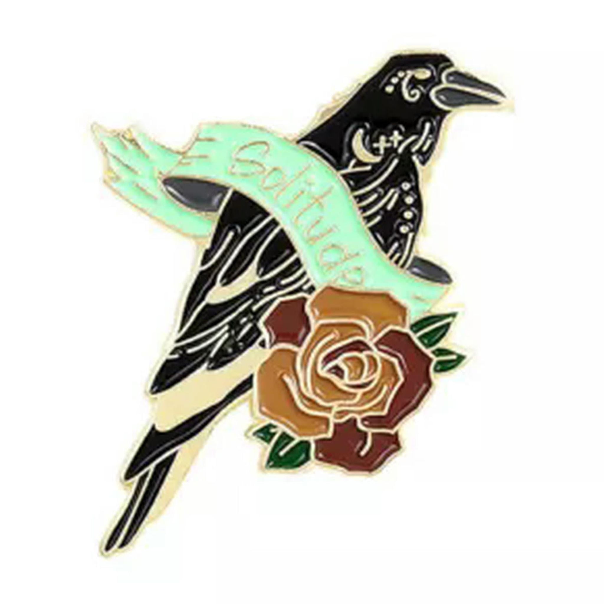 GKNET Punk Brooch Crow Snake Skull Brooches Badge Lapel pins Wholesale ...