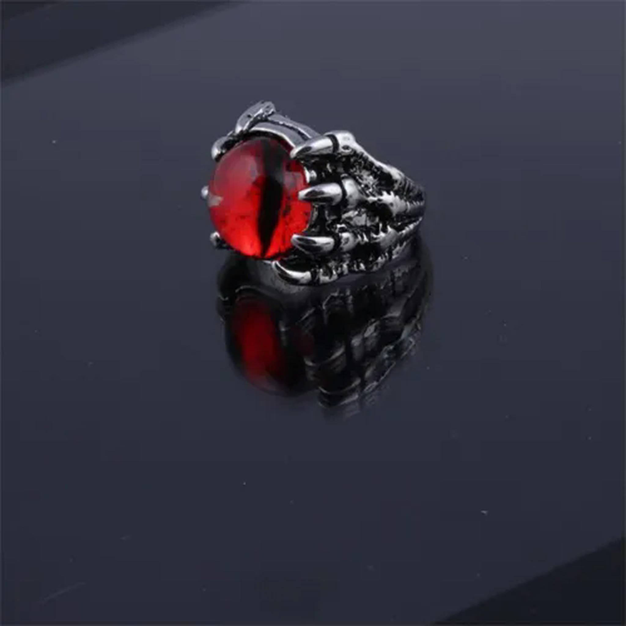 GKNET Punk Gothic Evil Eye Finger Ring Adjustable Claws Ring Women Men ...