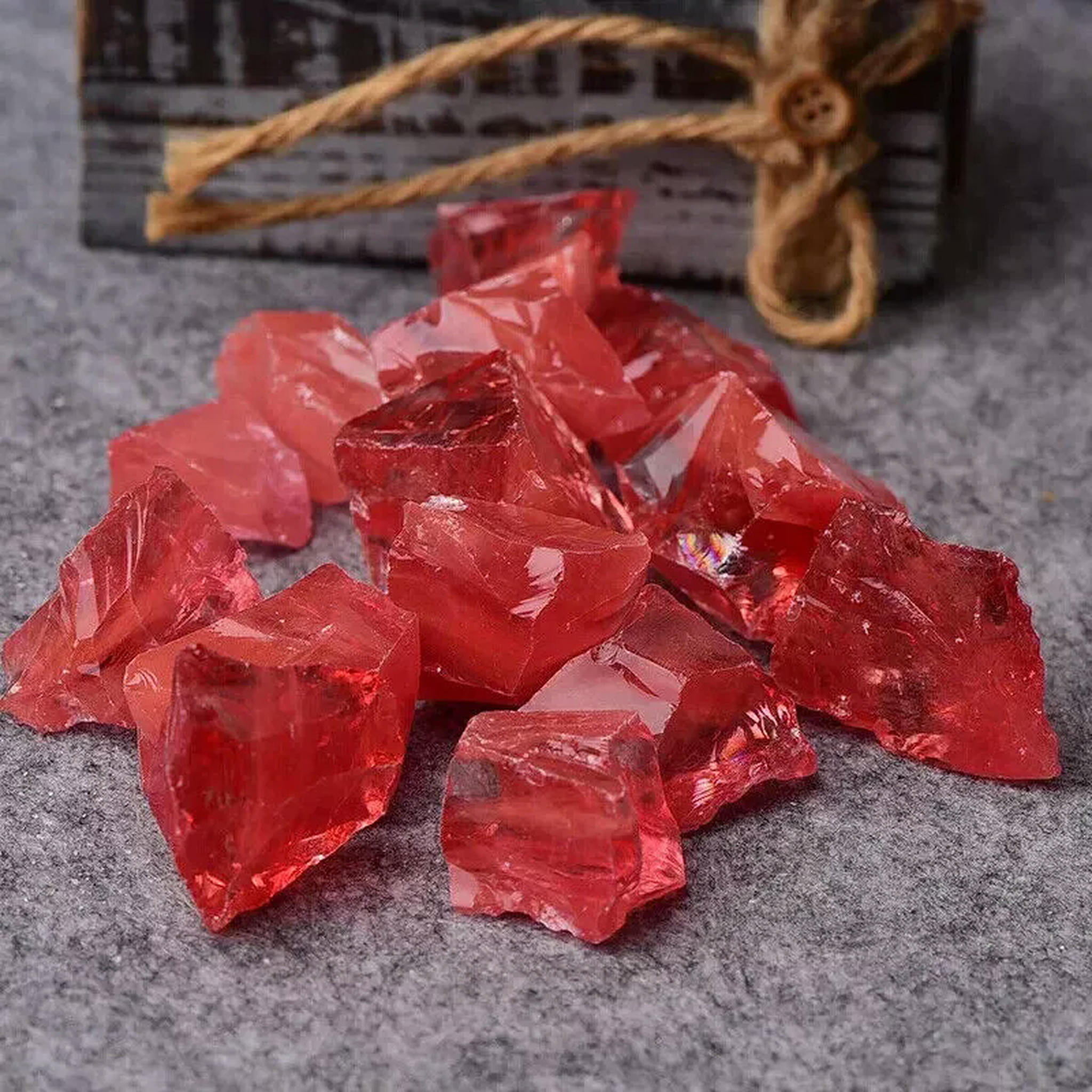 GKNET Raw Large Cherry Quartz Rough Crystal Reiki Mineral Rocks Chunks ...