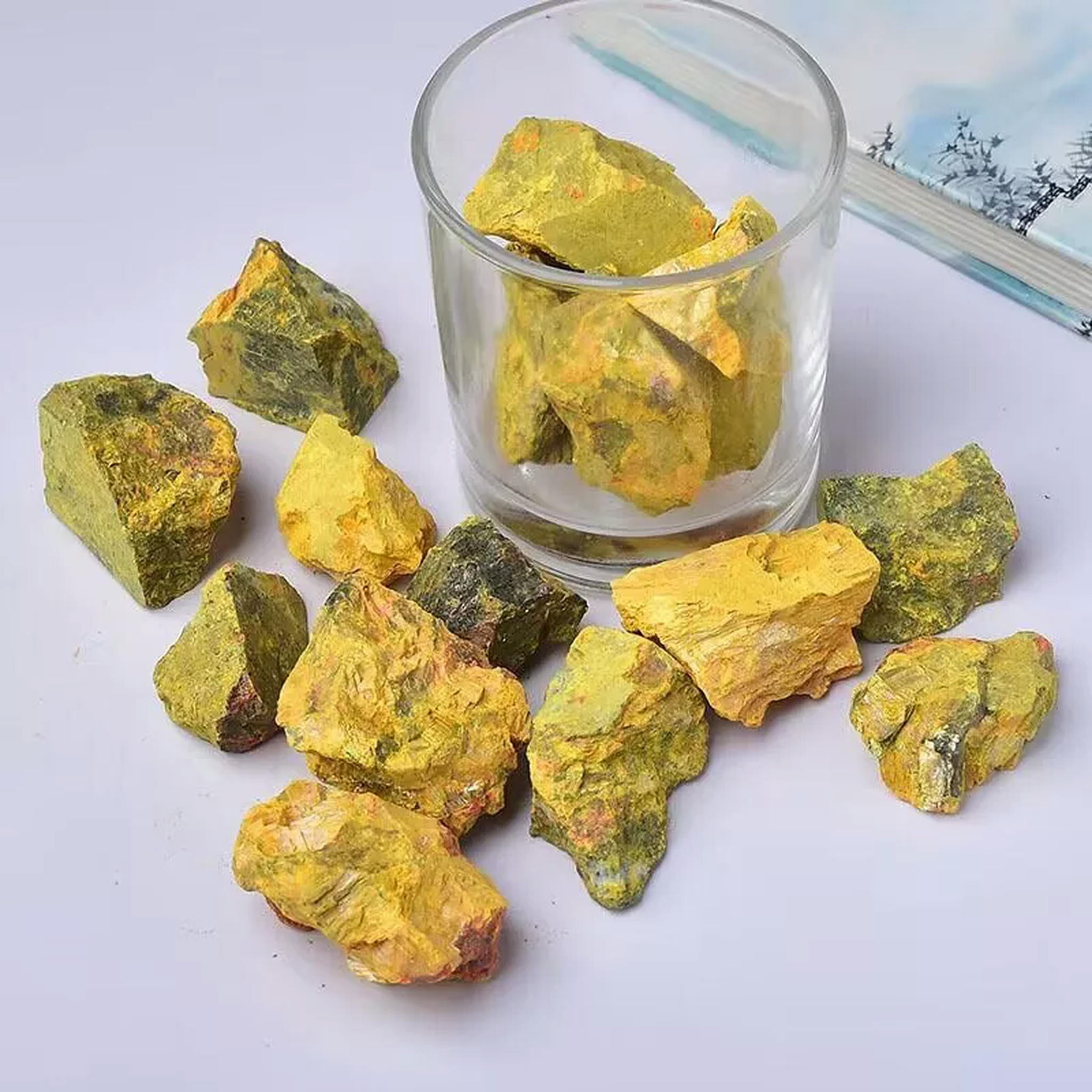 GKNET Raw Rough Natural Realgar stone Rocks Chunks Crystal Chakra ...