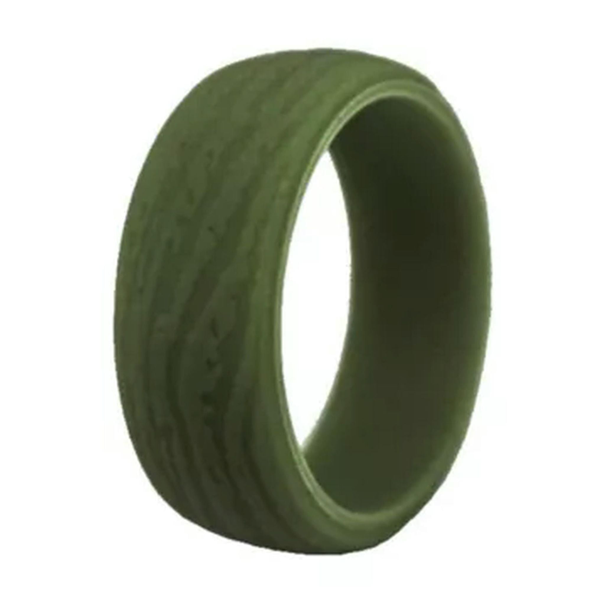 GKNET Silicone Wedding Engagement Ring Men Women Rubber Band Gym Sport ...