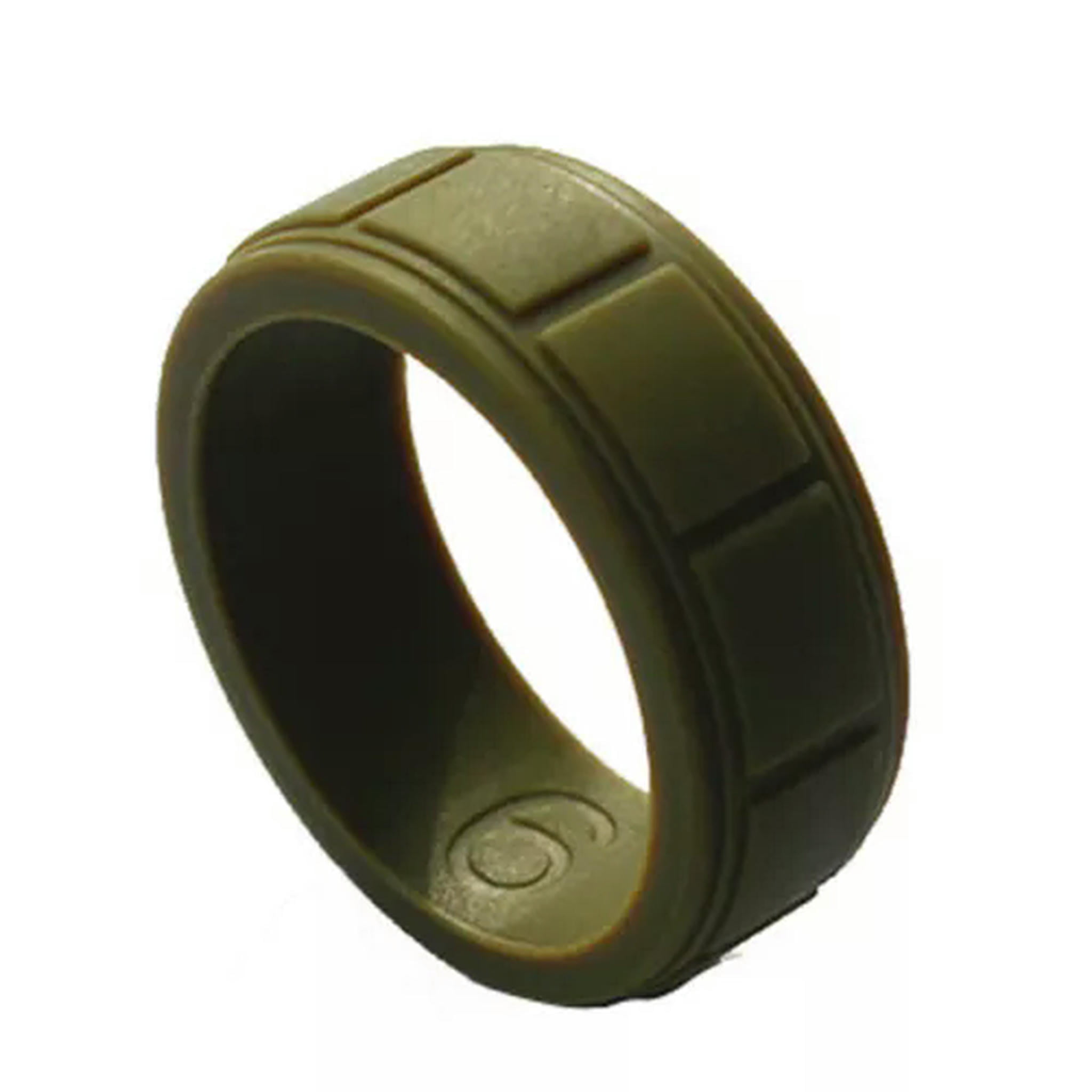 GKNET Silicone Wedding Engagement Ring Men Women Rubber Band Gym Sport ...