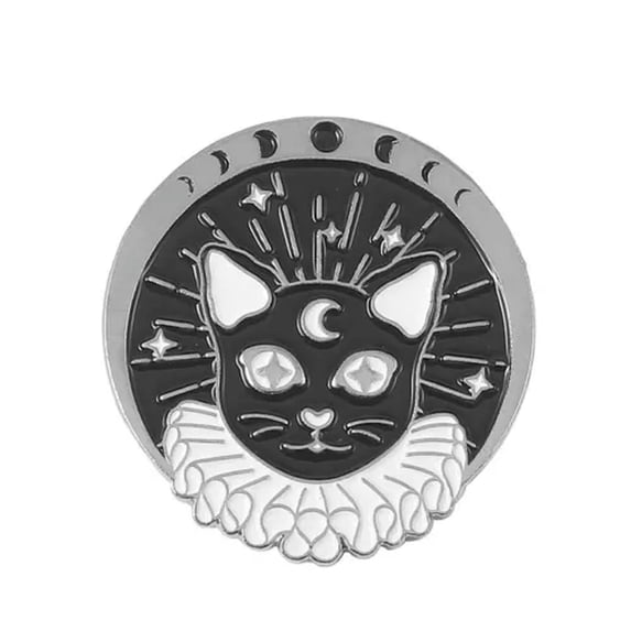 GKNET Skull Dagger Brooch Dagger Brooch Creative skull cat head compass ...
