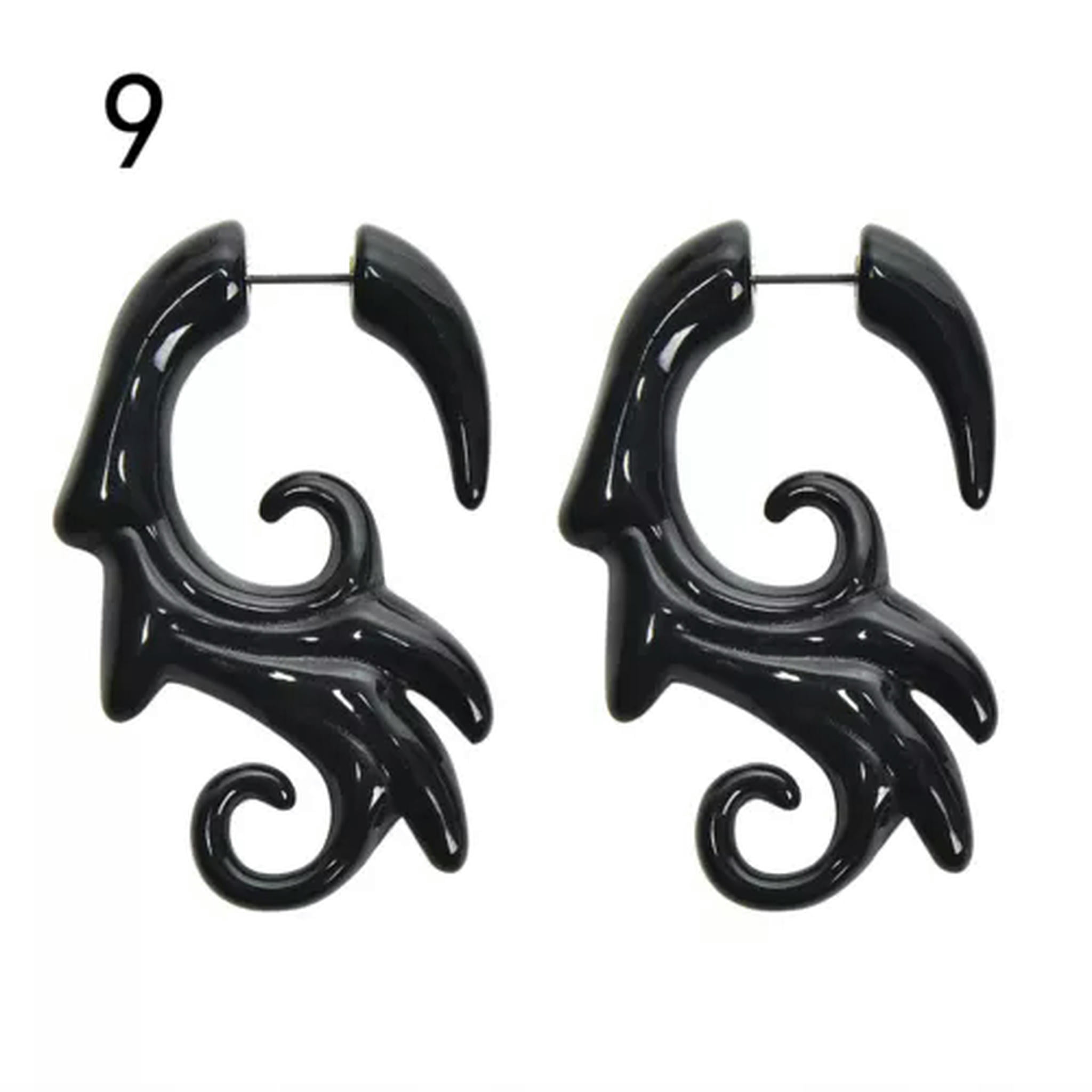 GKNET Spiral Gauge Ear Plug Fake Cheater Stretcher Flesh Earrings ...
