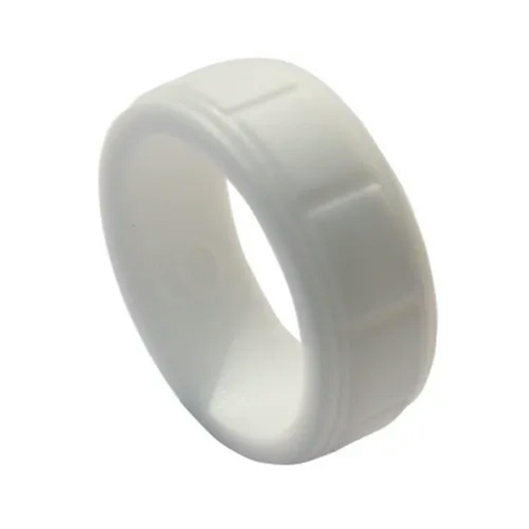 GKNET Silicone Wedding Engagement Ring Men Women Rubber Band Gym Sport ...