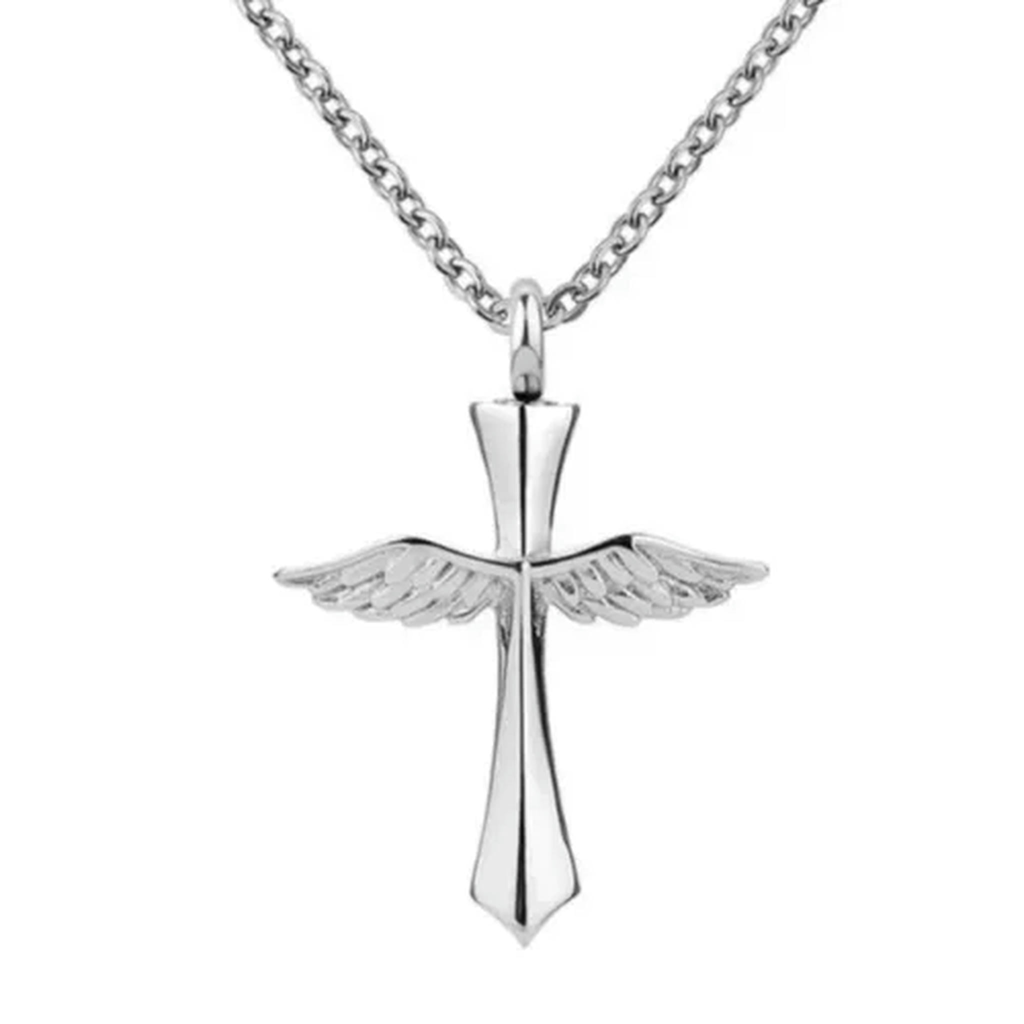 GKNET Stainless Steel Angel Cross Perfume Bottle Loading Memories ...