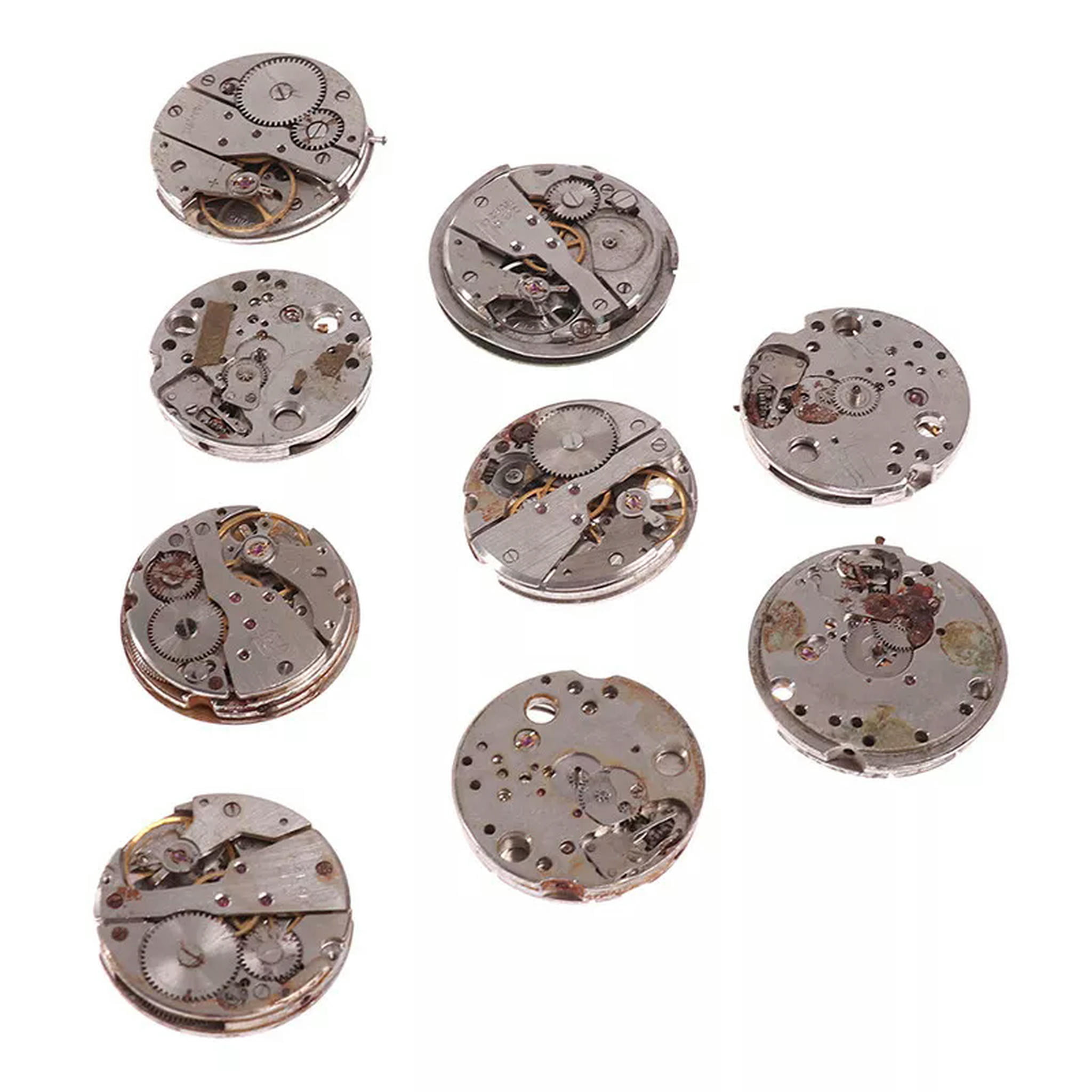 GKNET Steampunk Old Watch Movement Parts Gears Cogs Wheels Assorted Art ...